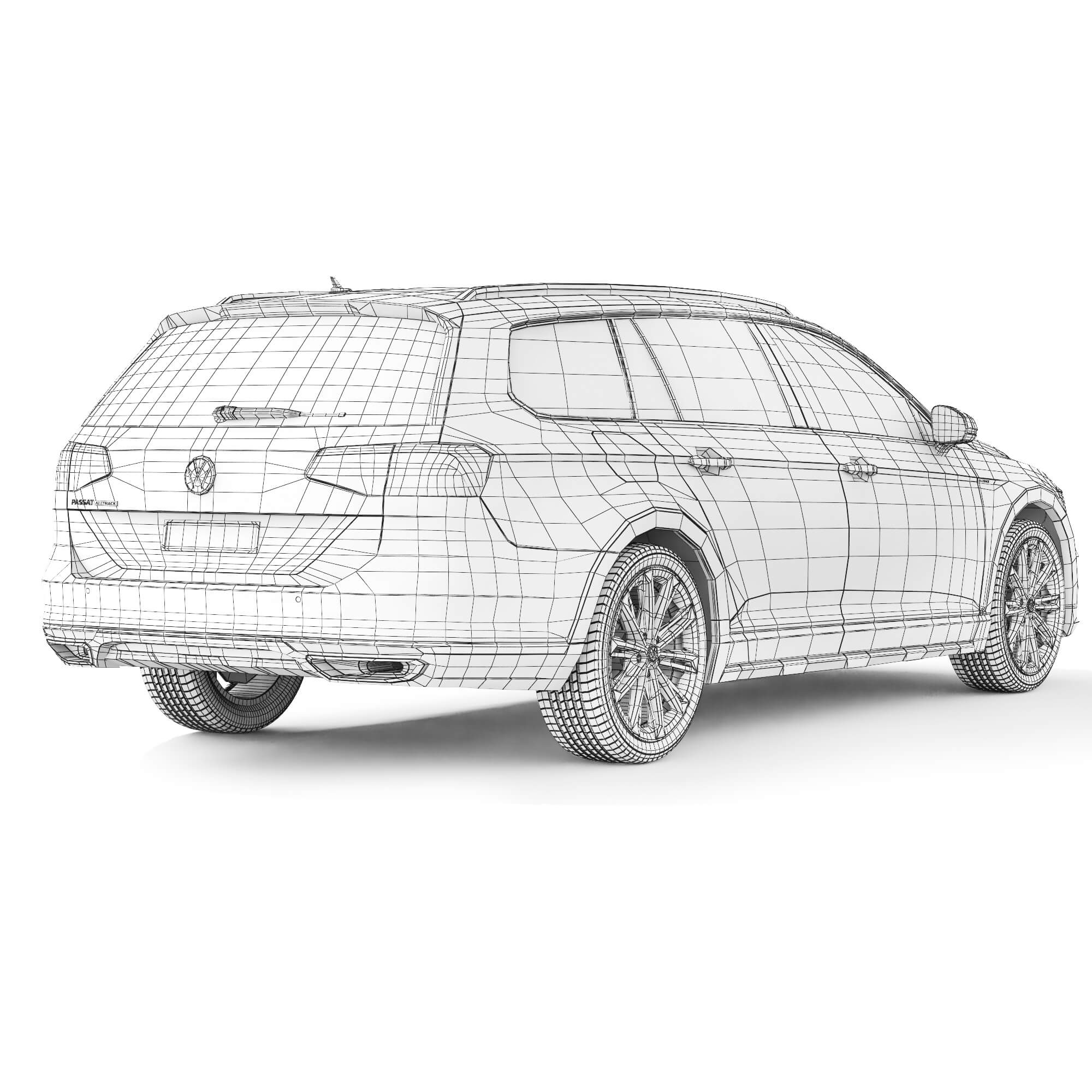 Volkswagen Passat Alltrack B8 2015 - 3D Model by podshyvalov