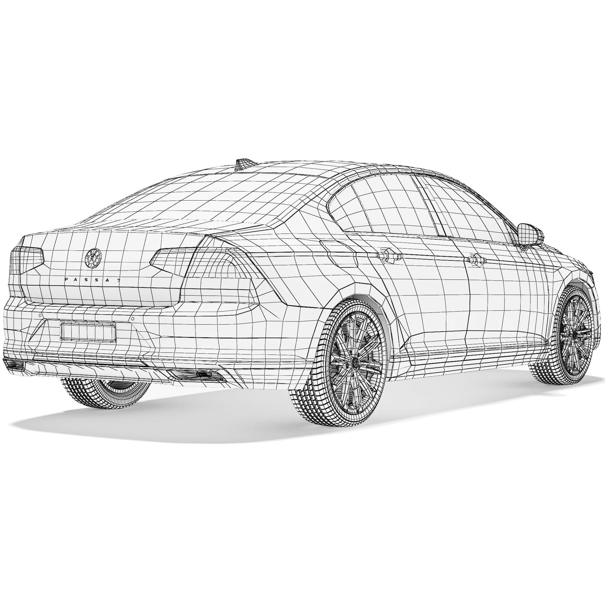 Volkswagen Passat B8 (FL) 2020 - 3D Model by podshyvalov