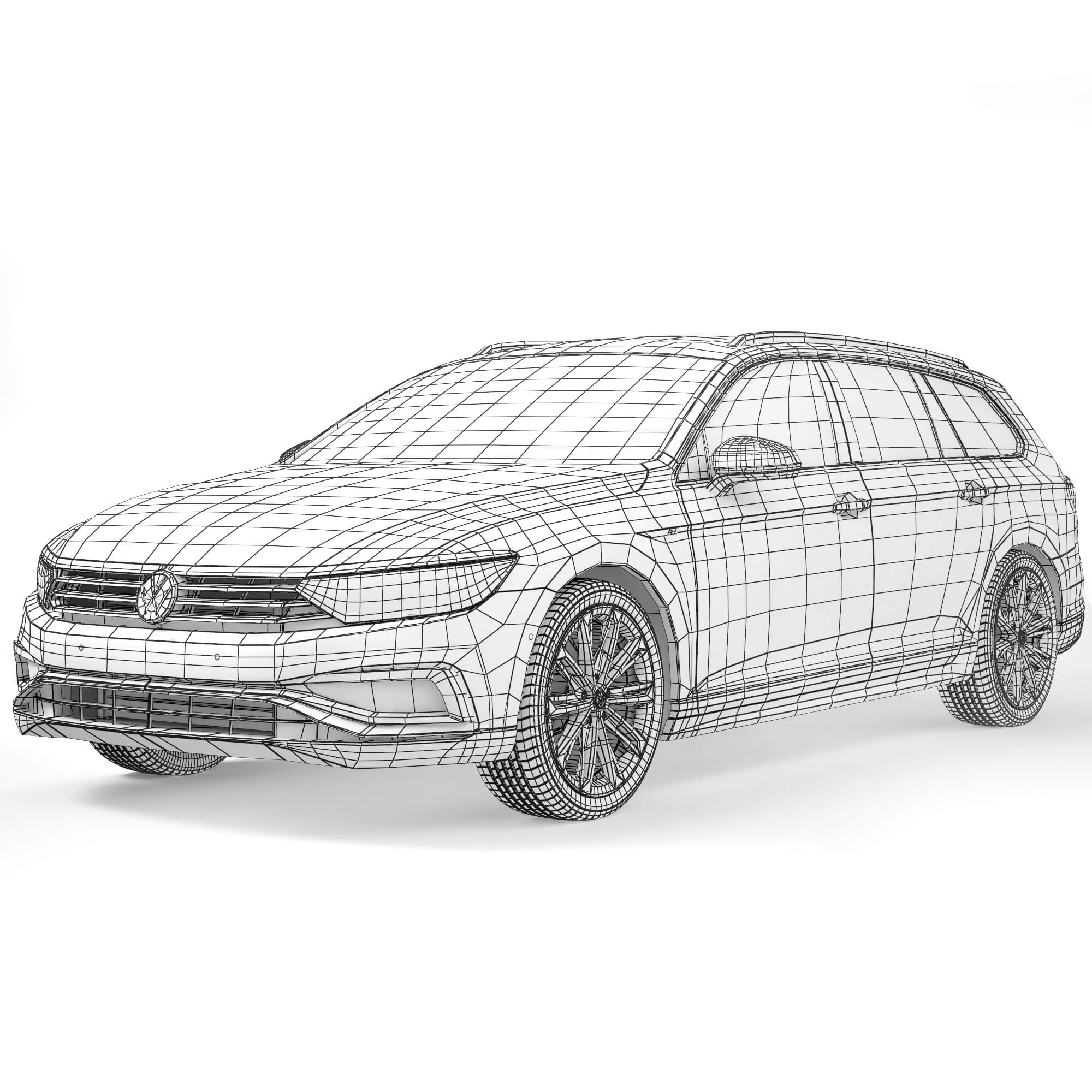Volkswagen Passat B8 (FL) Variant R-Line Edition 2020 3D Model by ...