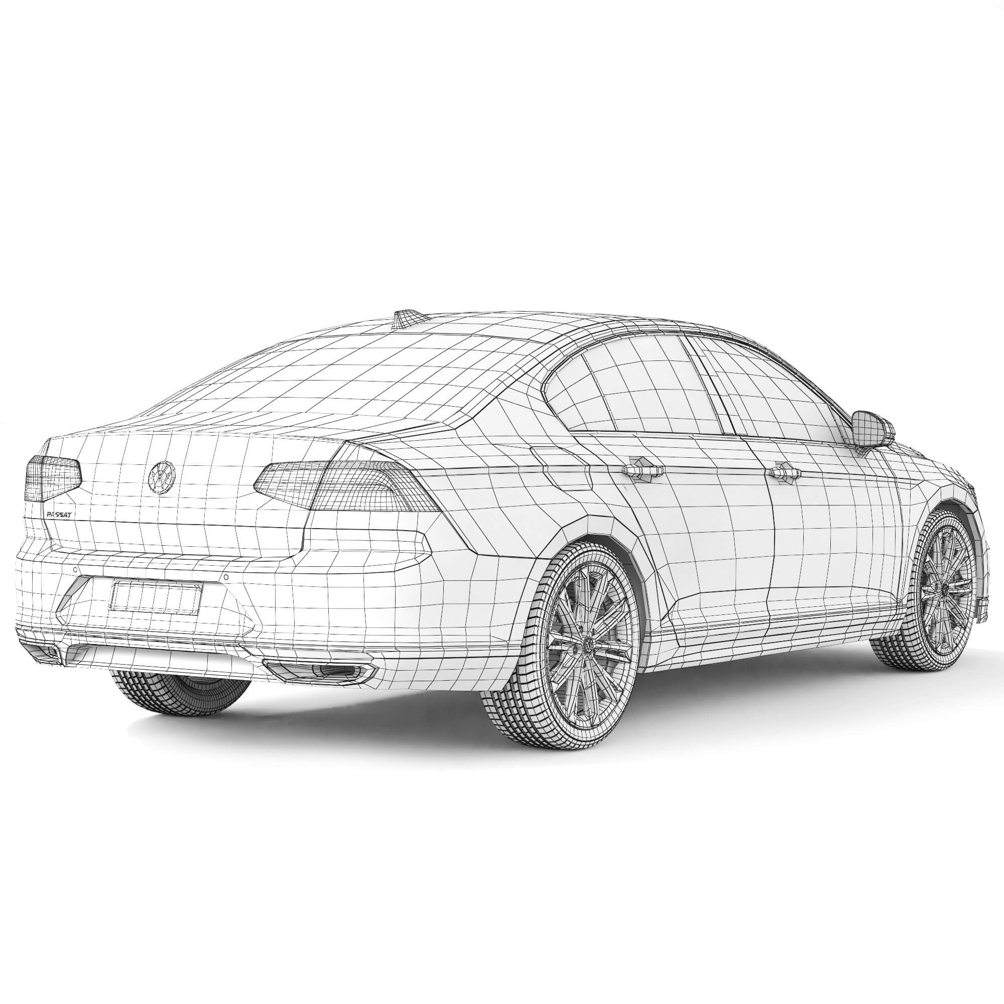 Volkswagen Passat B8 R-Line 2018 3D Model by podshyvalov