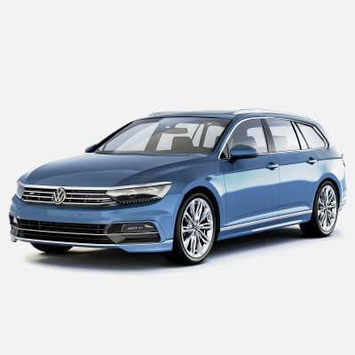 Volkswagen Passat B8 Variant R-Line 2015 3D Model by podshyvalov