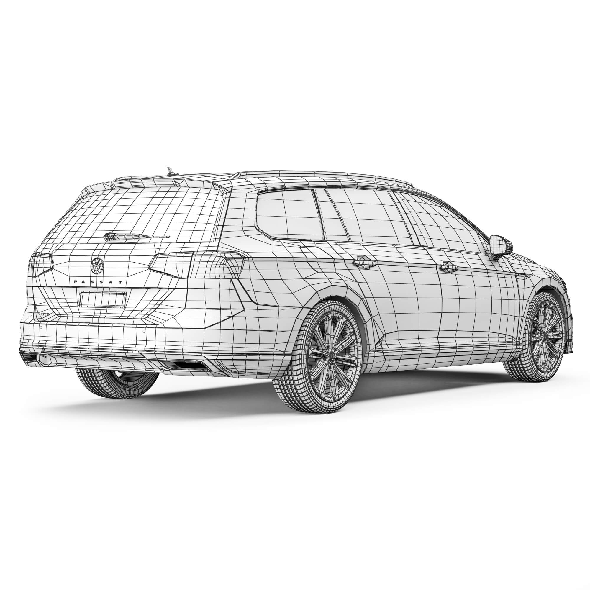 Volkswagen Passat Variant GTE 2020 - 3D Model by podshyvalov