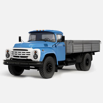 ZIL 130 Flatbed Body 1965 - 3D Model by podshyvalov