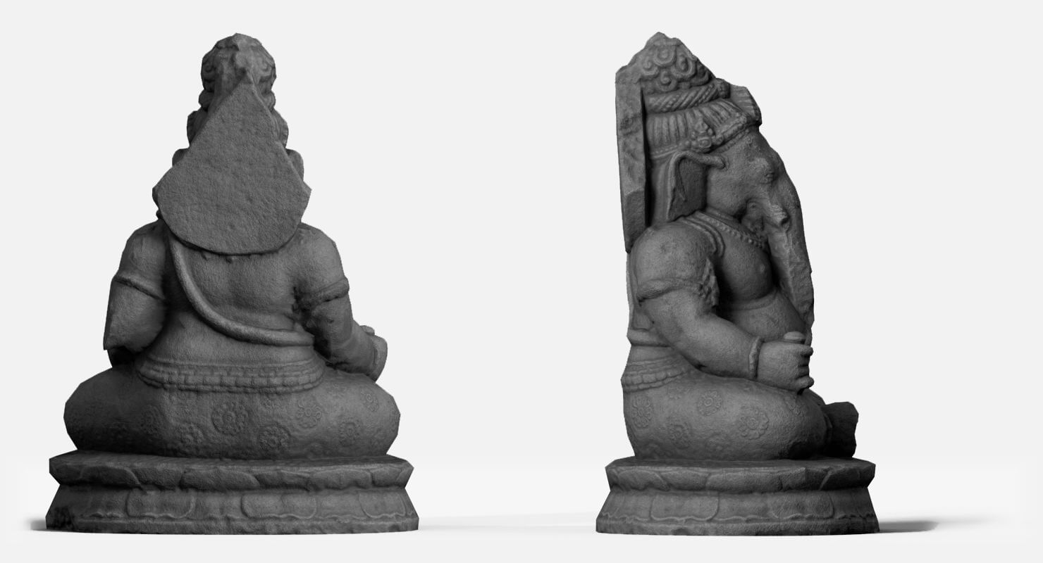 Ganesha Statue - 3D Model by polyasset3d