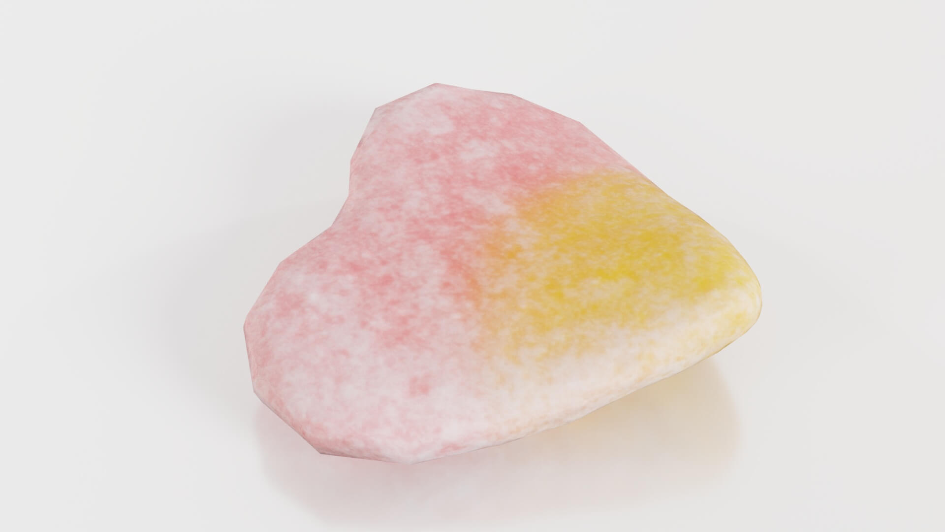 2 Color Sour Heart - 3D Model by Polygonal Miniatures