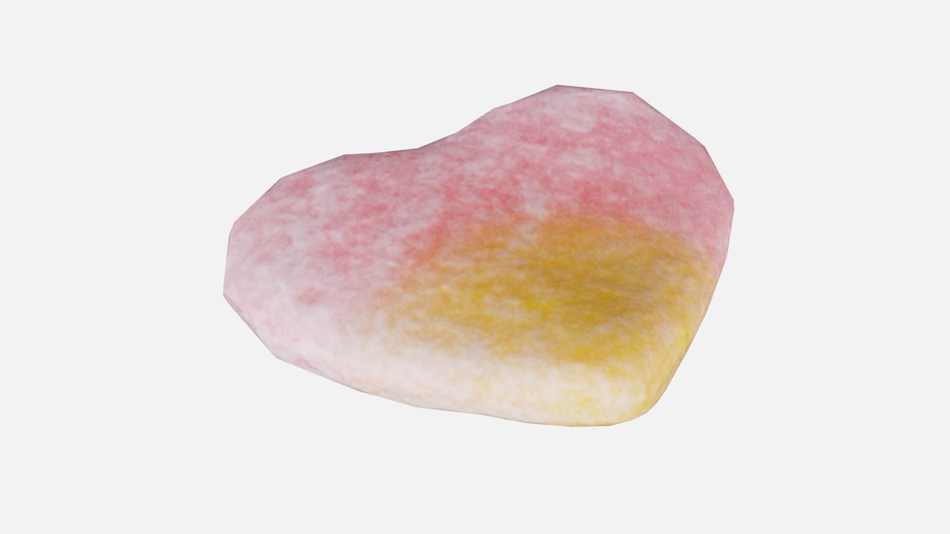 2 Color Sour Heart - 3D Model by Polygonal Miniatures