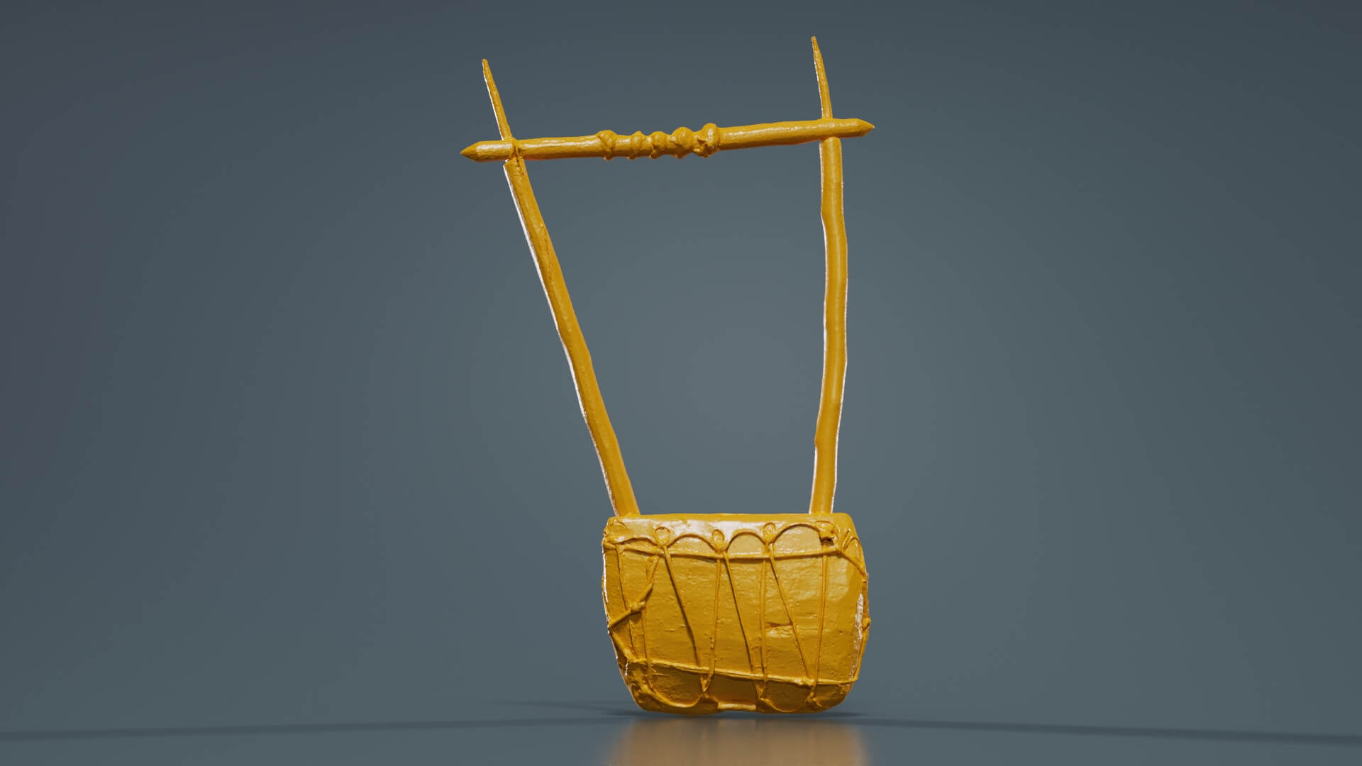 African Guitar - 3D Model by Polygonal Miniatures