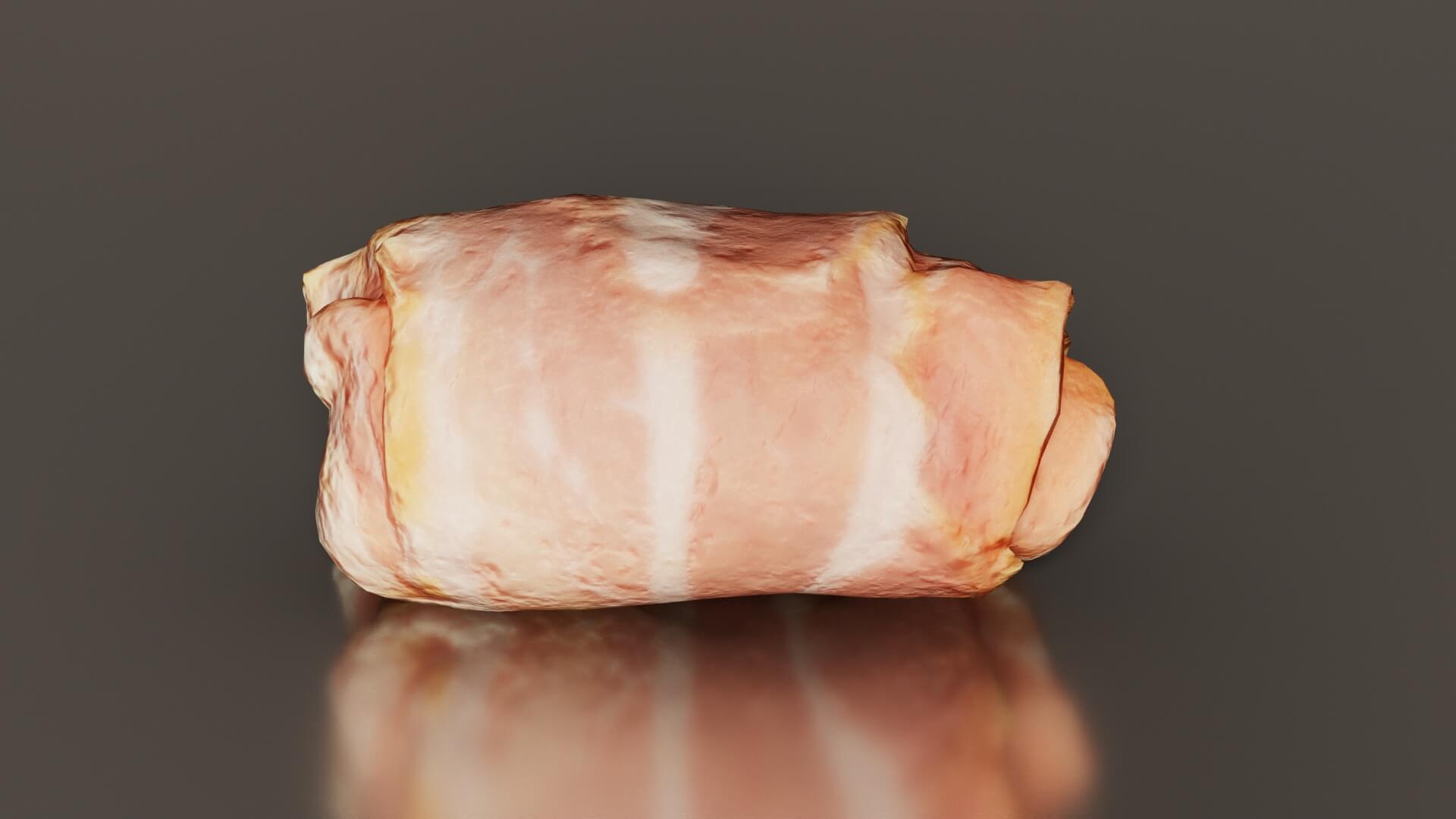 Bacon Roll 2 - 3D Model by Polygonal Miniatures