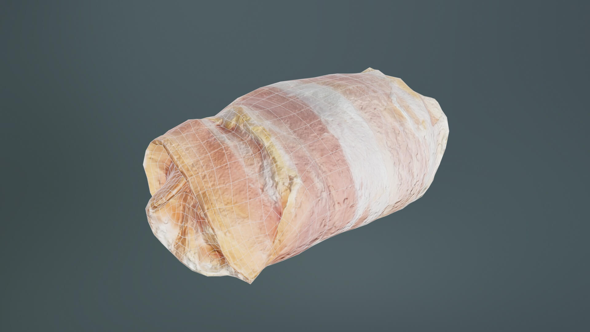 Bacon Roll 2 - 3D Model by Polygonal Miniatures