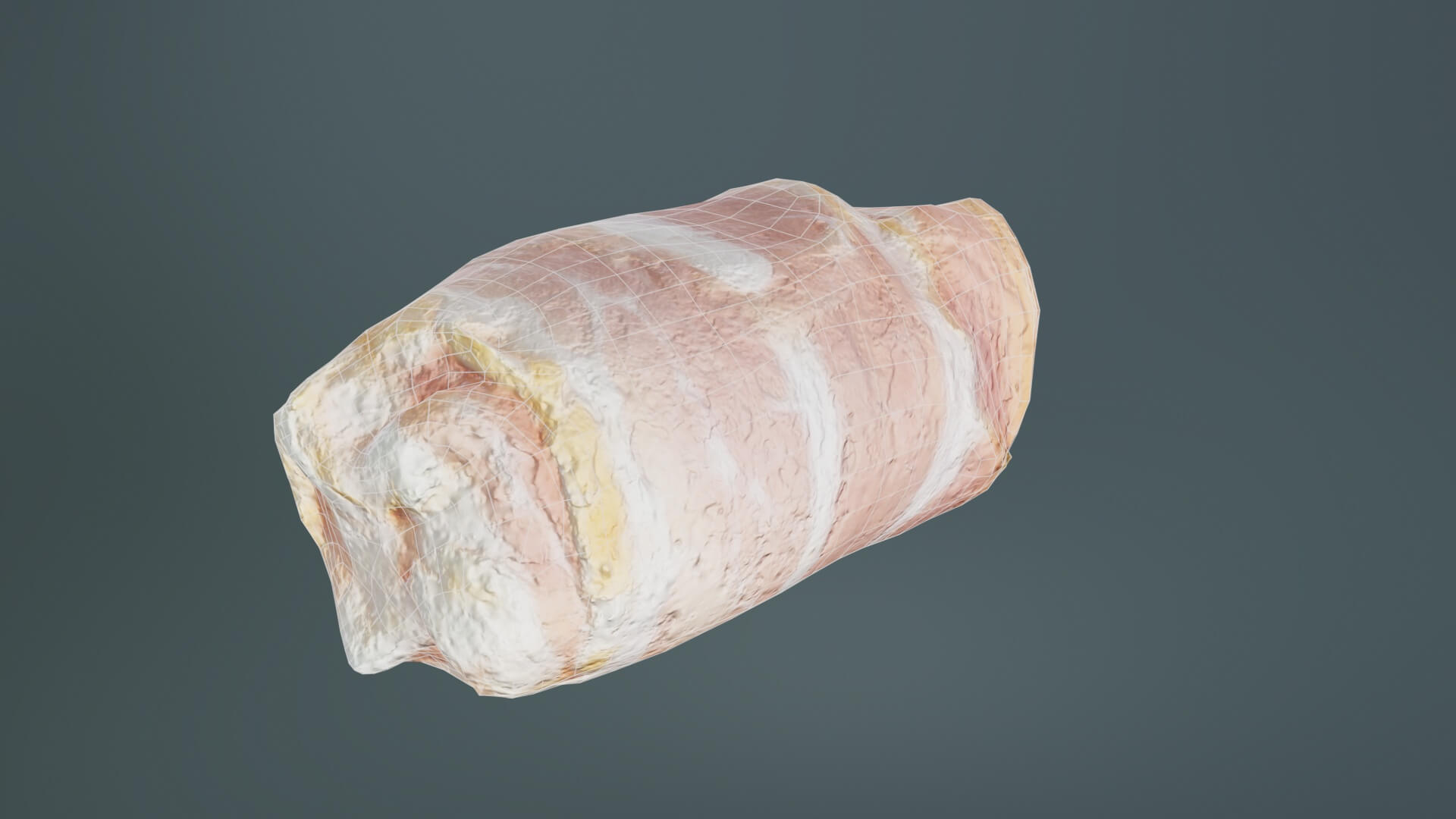 Bacon Roll 2 - 3D Model by Polygonal Miniatures