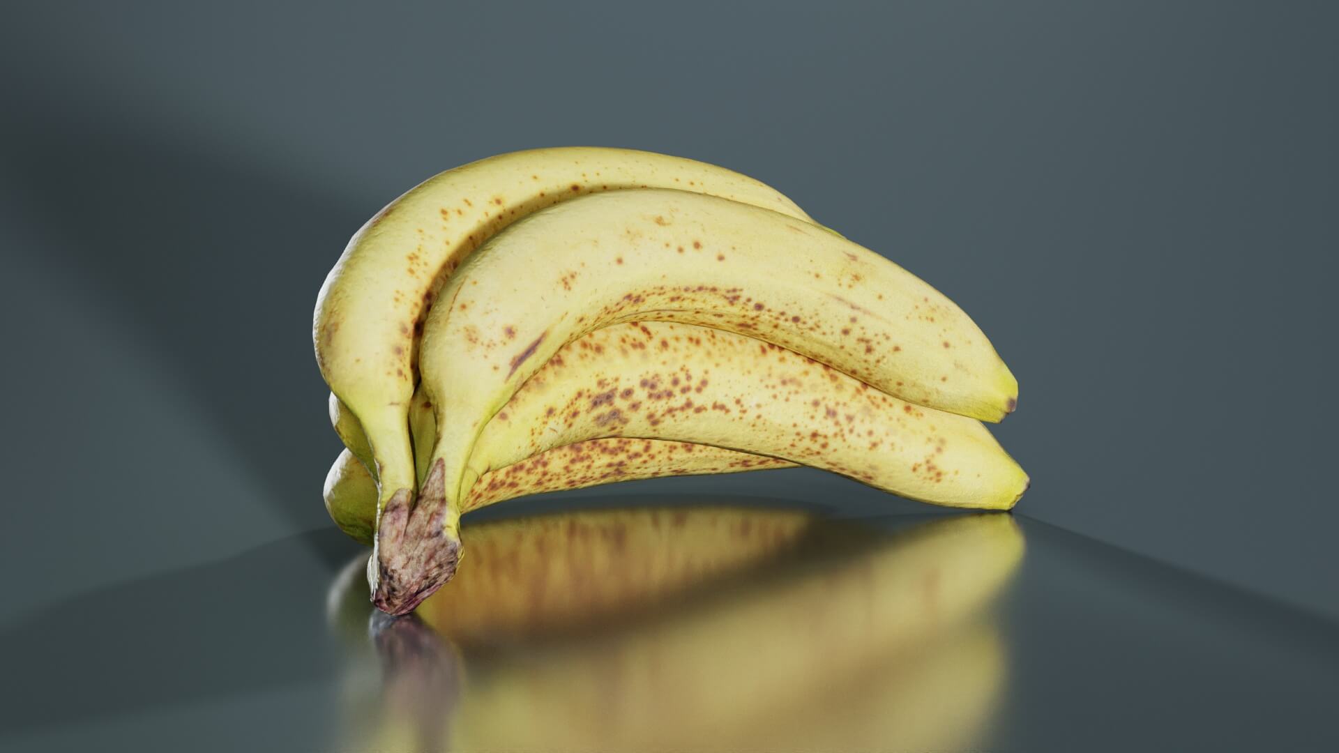 Banana Bunch - 3D Model by Polygonal Miniatures