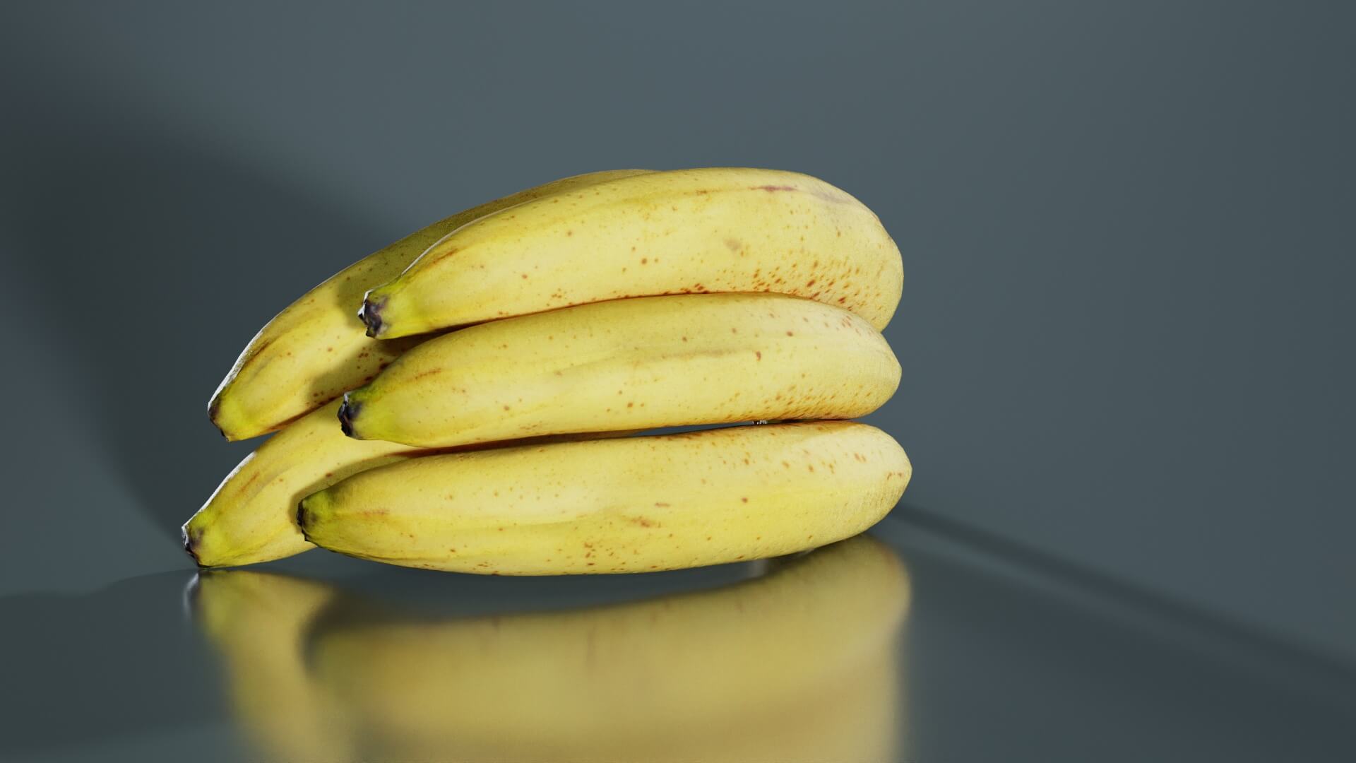 Banana Bunch - 3D Model by Polygonal Miniatures