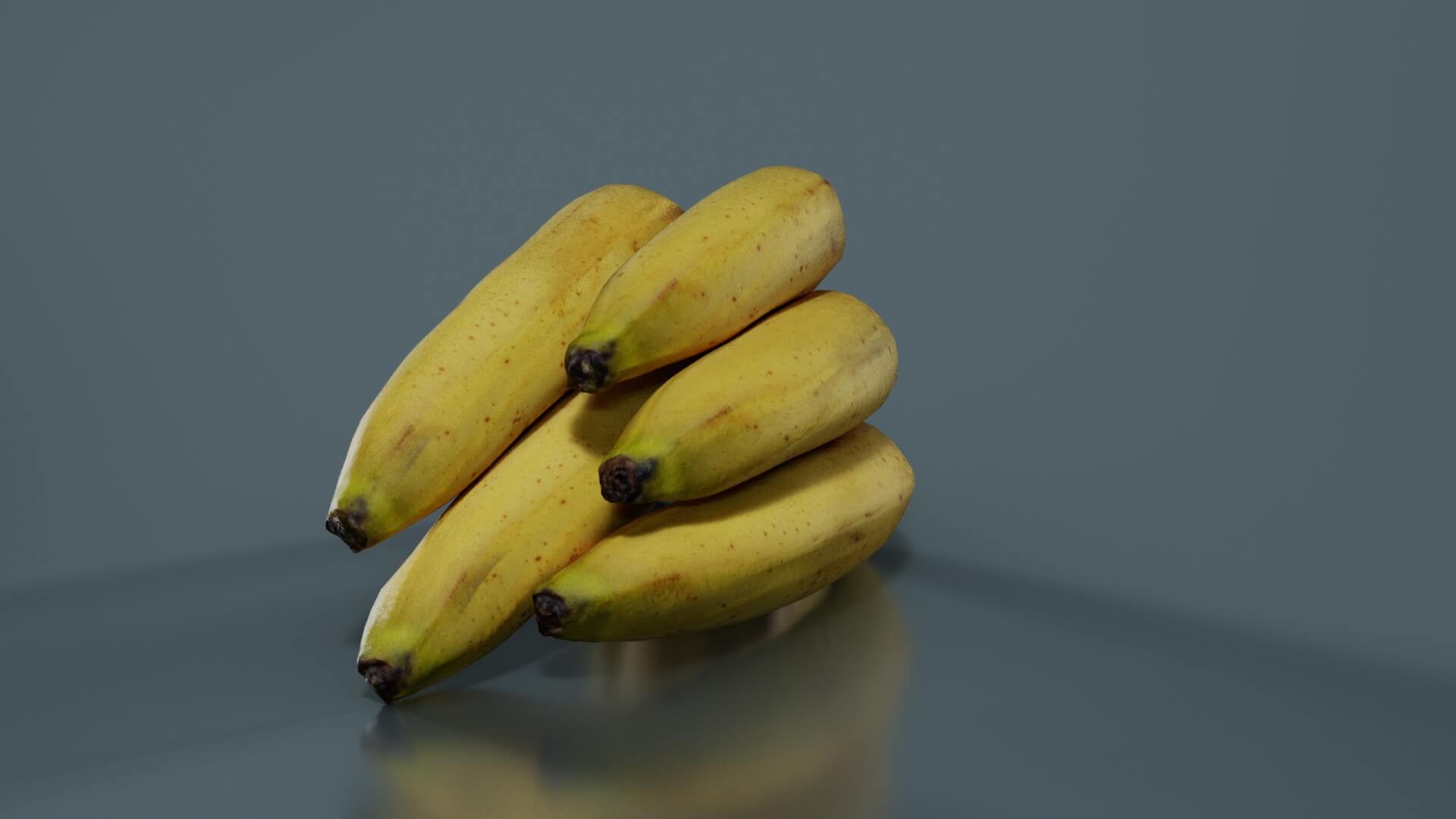 Banana Bunch - 3D Model by Polygonal Miniatures