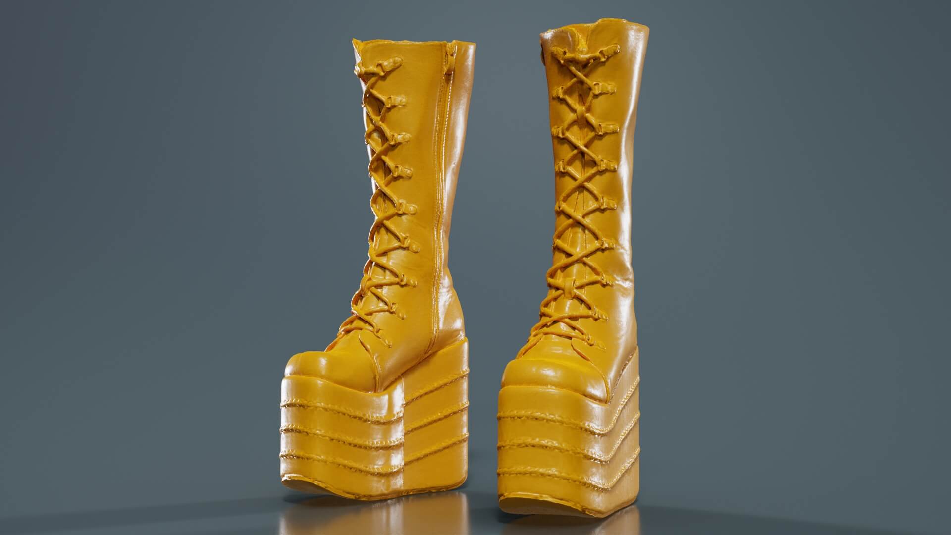 Blocky Boots - 3D Model by Polygonal Miniatures