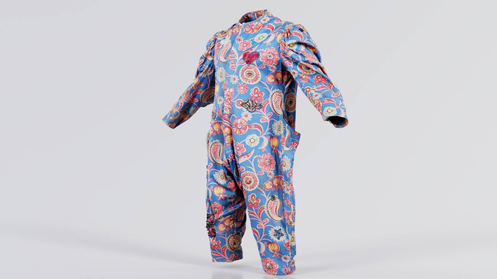 Blue Clown Costume - 3D Model by Polygonal Miniatures