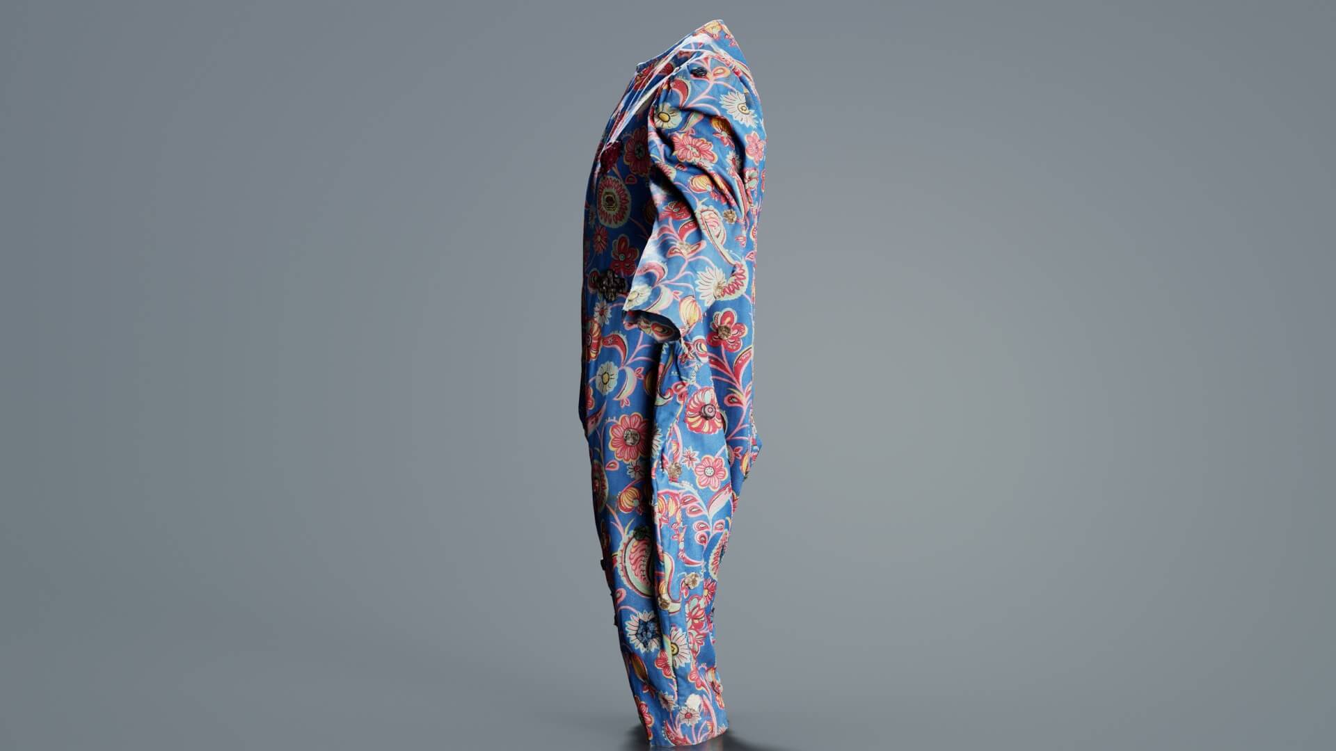 Blue Clown Costume - 3D Model by Polygonal Miniatures