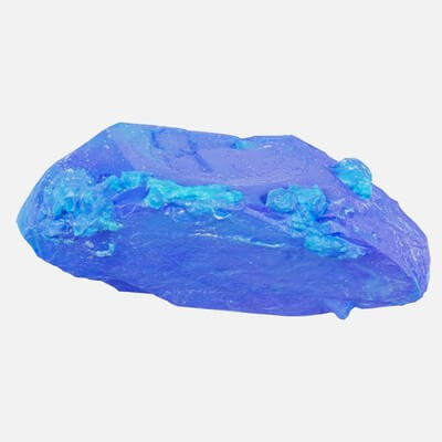 Blue Salt Crystal 03 - 3D Model by Polygonal Miniatures