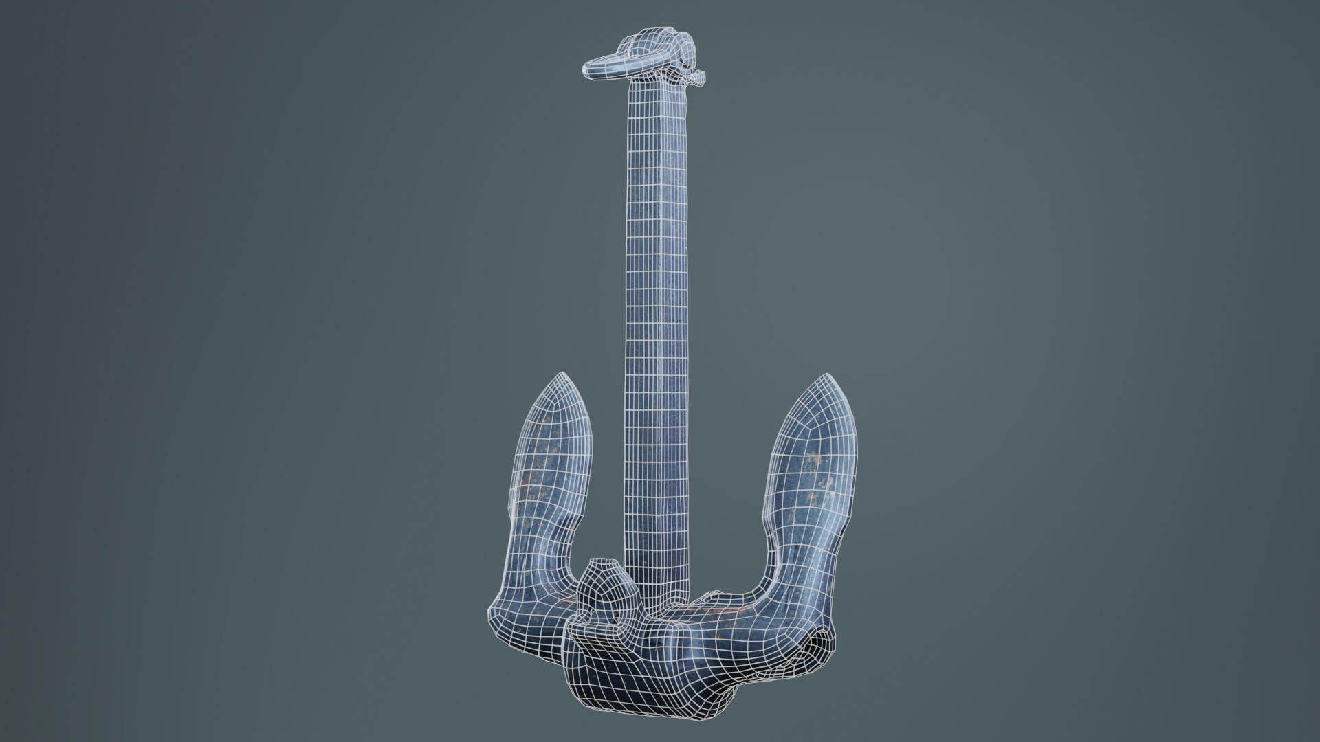 Boat Anchor 02 - 3D Model by Polygonal Miniatures