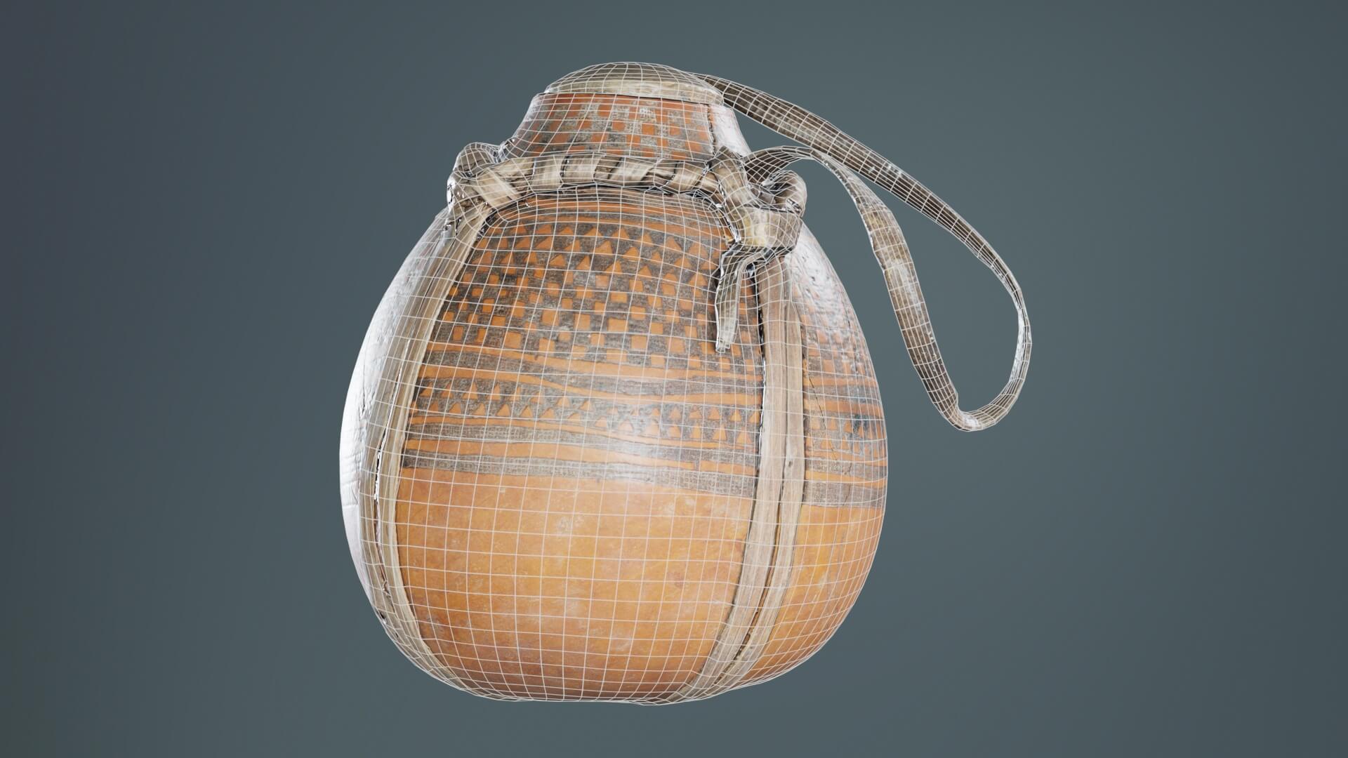 Broken Calabash - 3D Model by Polygonal Miniatures
