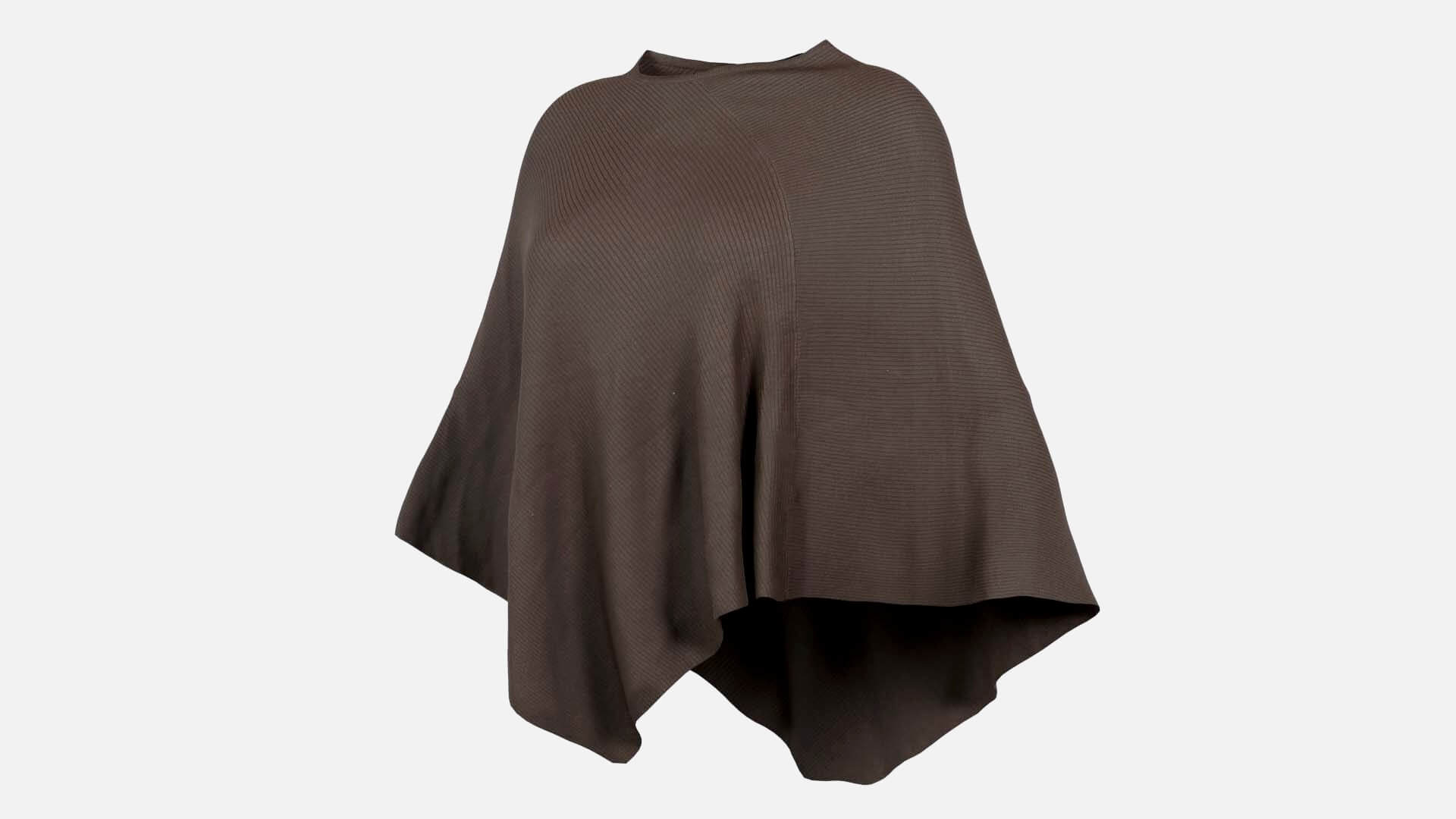 Brown Knit Cape - 3D Model by Polygonal Miniatures