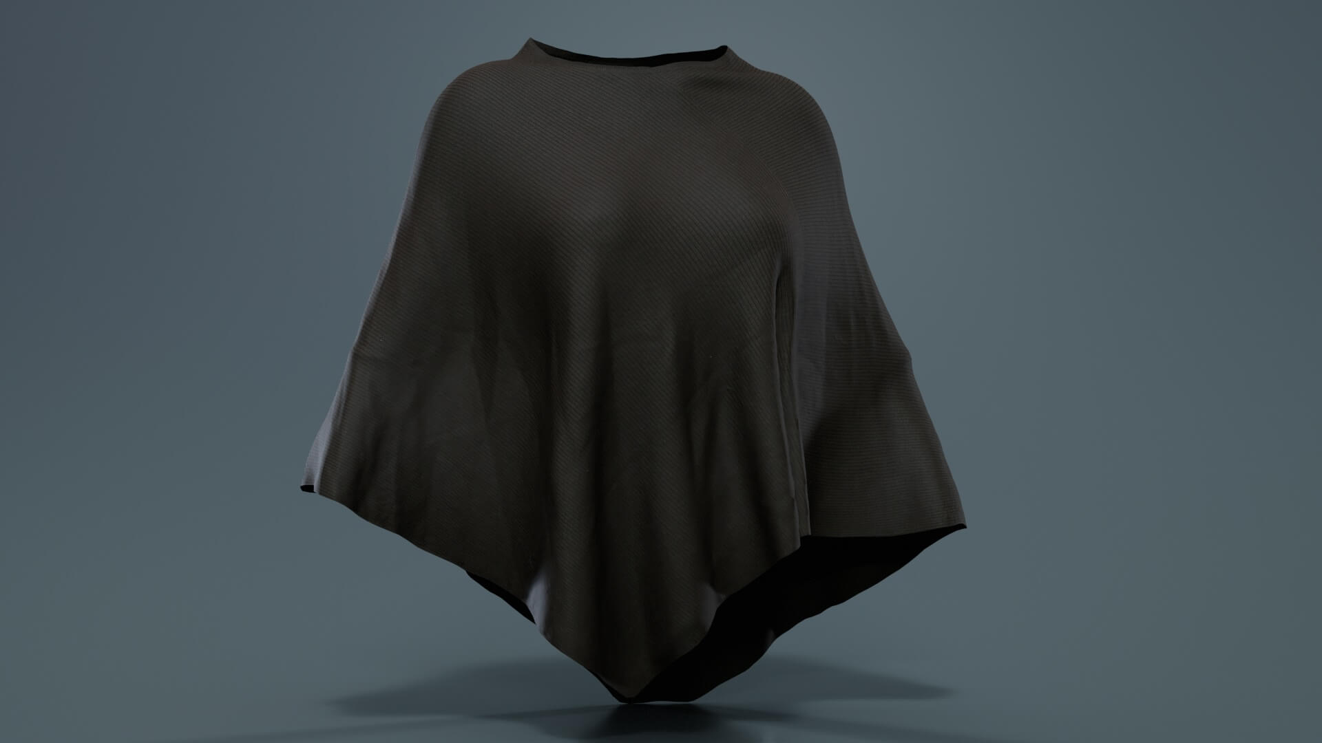 Brown Knit Cape - 3D Model by Polygonal Miniatures