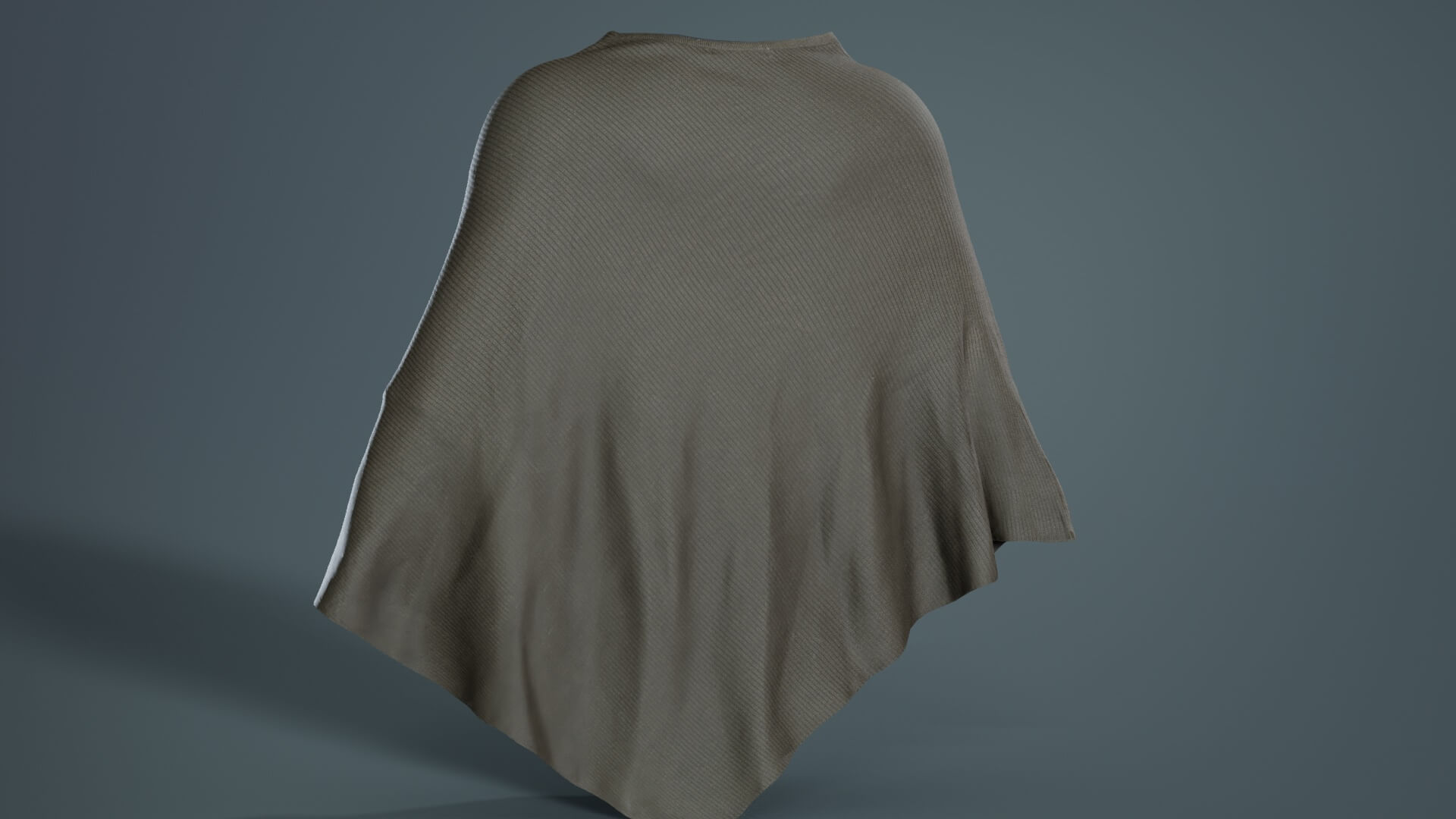 Brown Knit Cape - 3D Model by Polygonal Miniatures