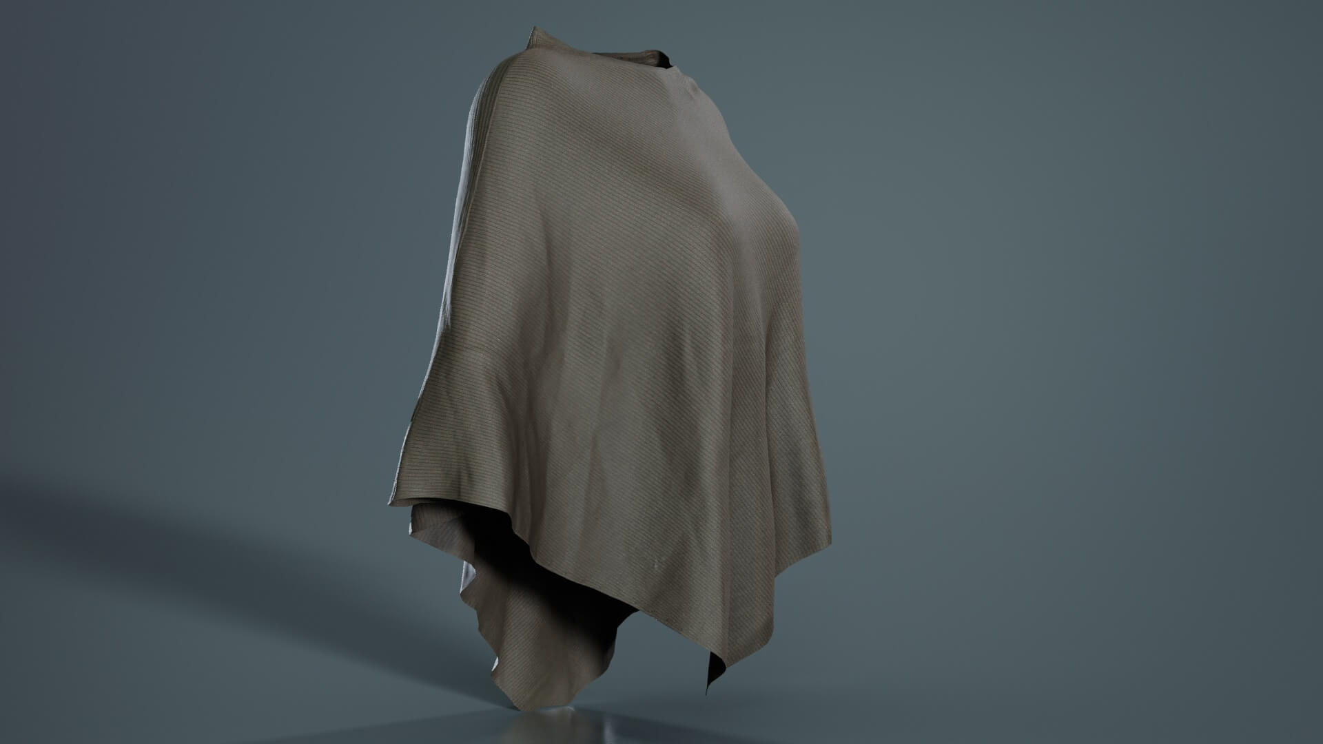 Brown Knit Cape - 3D Model by Polygonal Miniatures