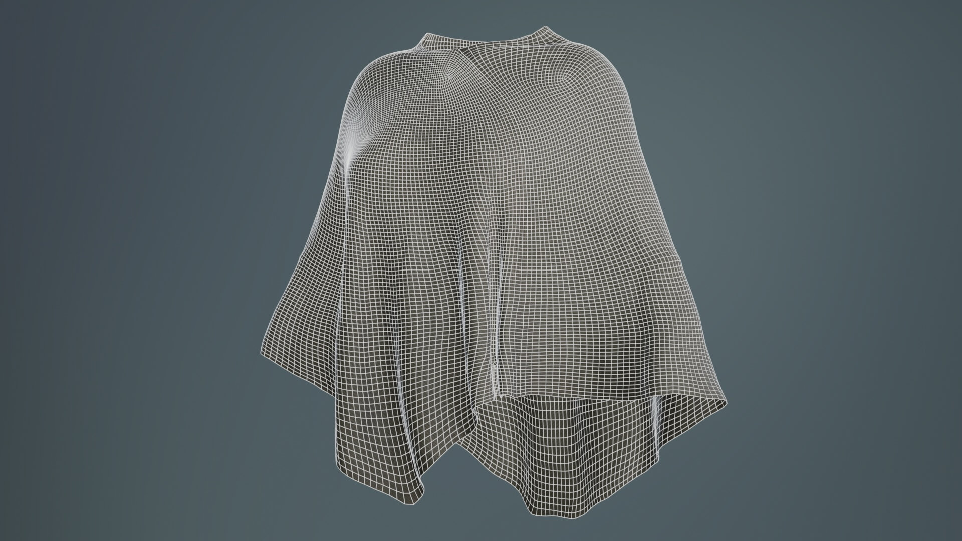 Brown Knit Cape - 3D Model by Polygonal Miniatures