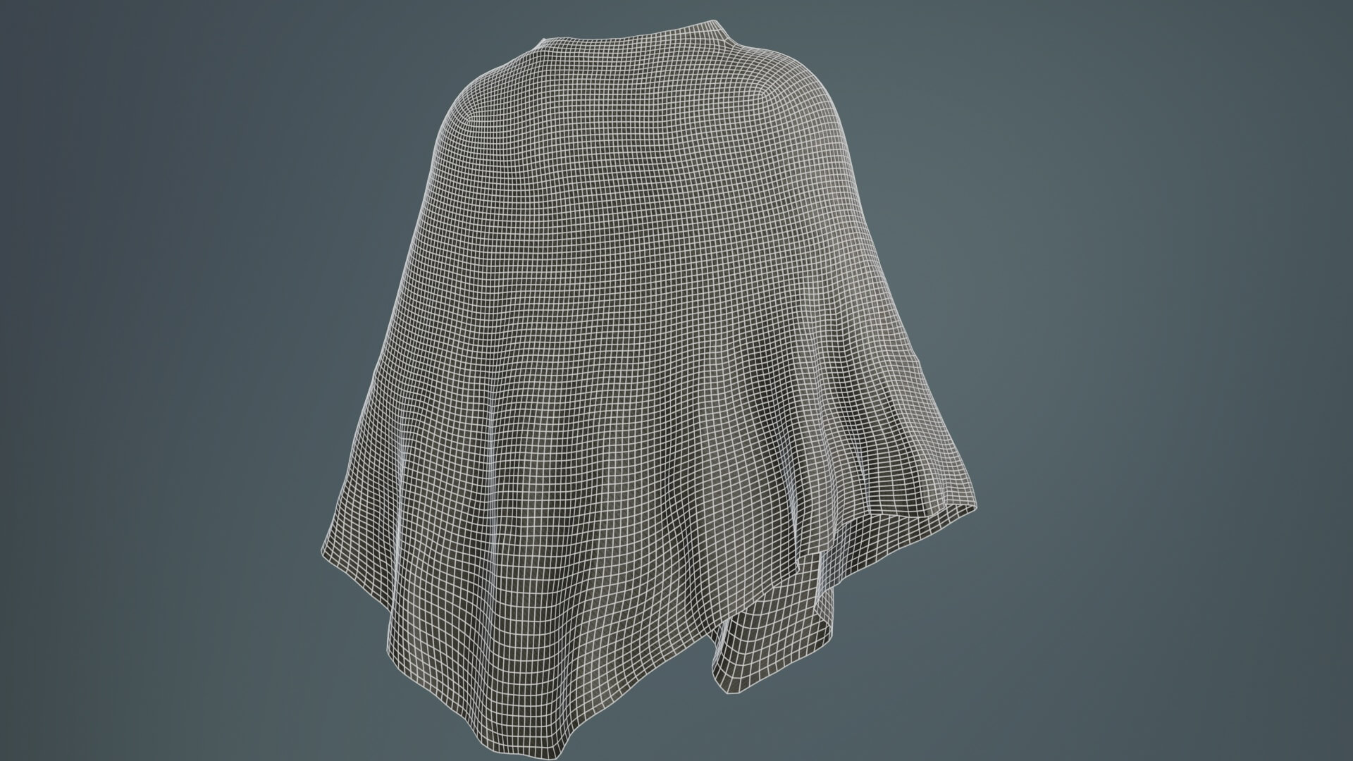 Brown Knit Cape - 3D Model by Polygonal Miniatures