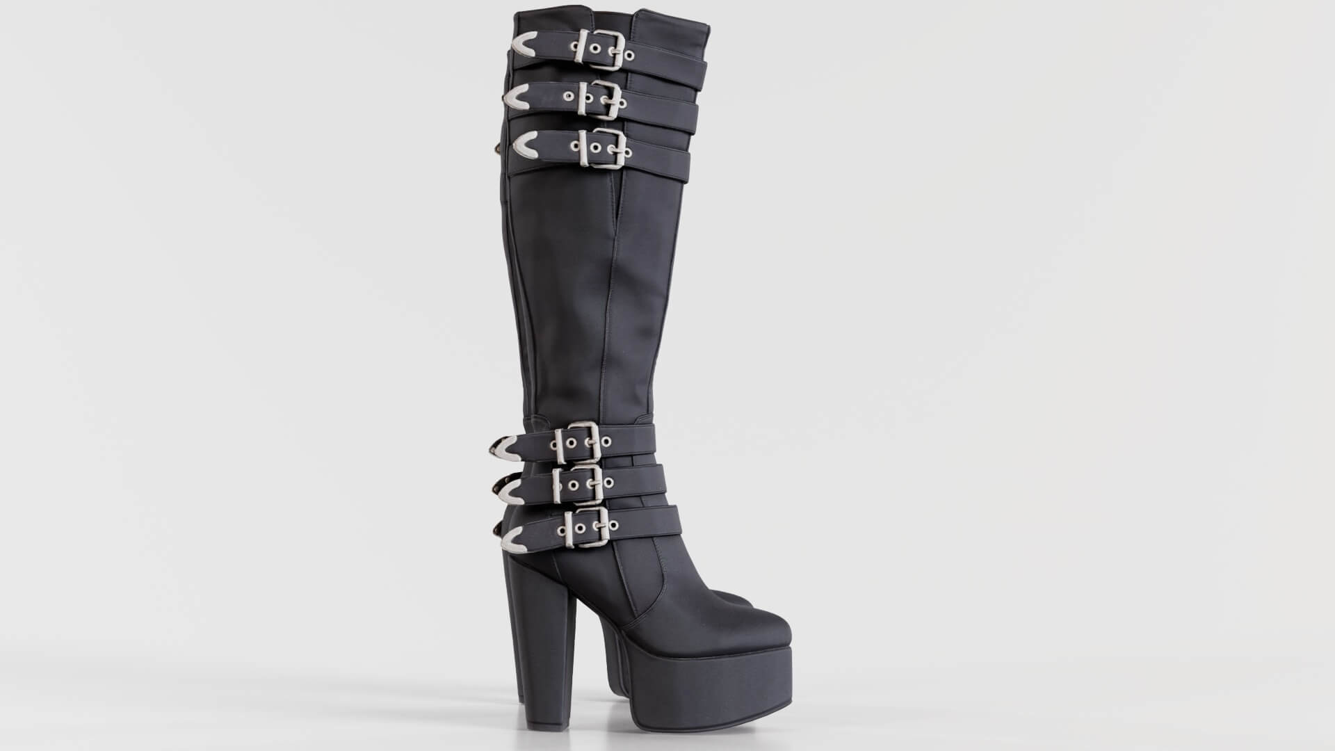 Buckled Boots - 3D Model by Polygonal Miniatures