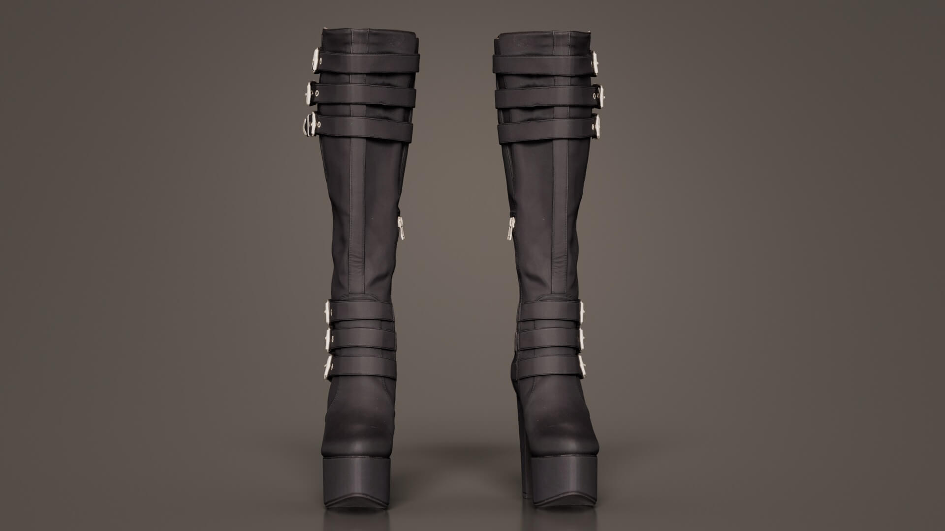 Buckled Boots - 3D Model by Polygonal Miniatures