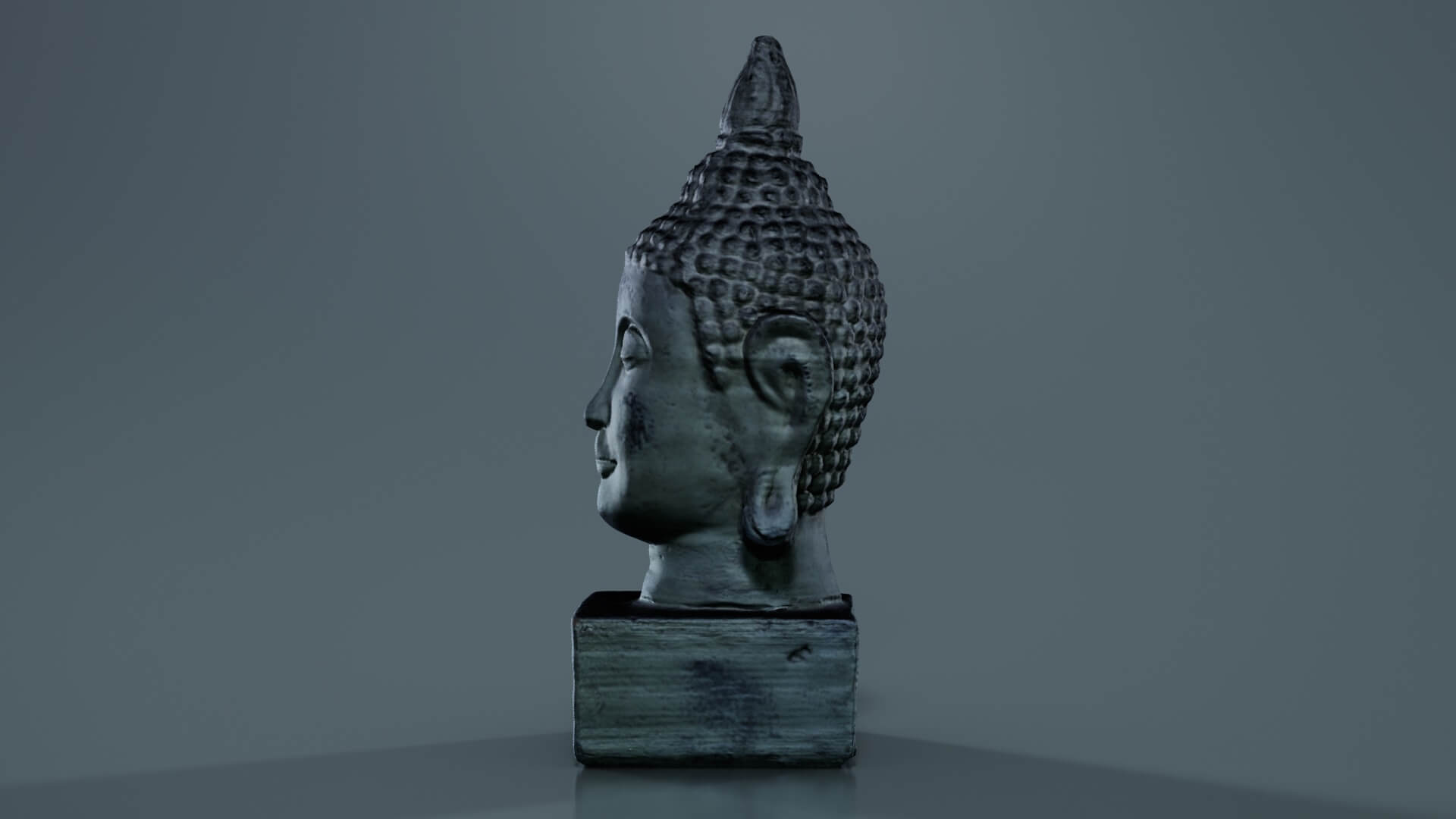 Buddha Head - 3D Model by Polygonal Miniatures