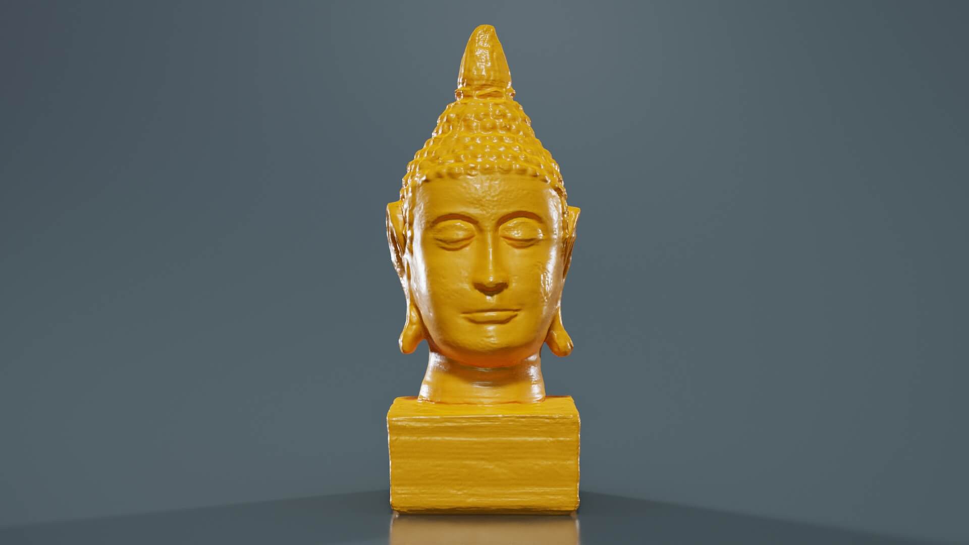 Buddha Head - 3D Model by Polygonal Miniatures
