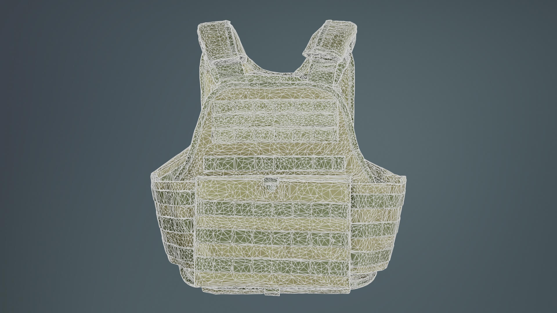 Bulletproof Army Vest - 3D Model by Polygonal Miniatures