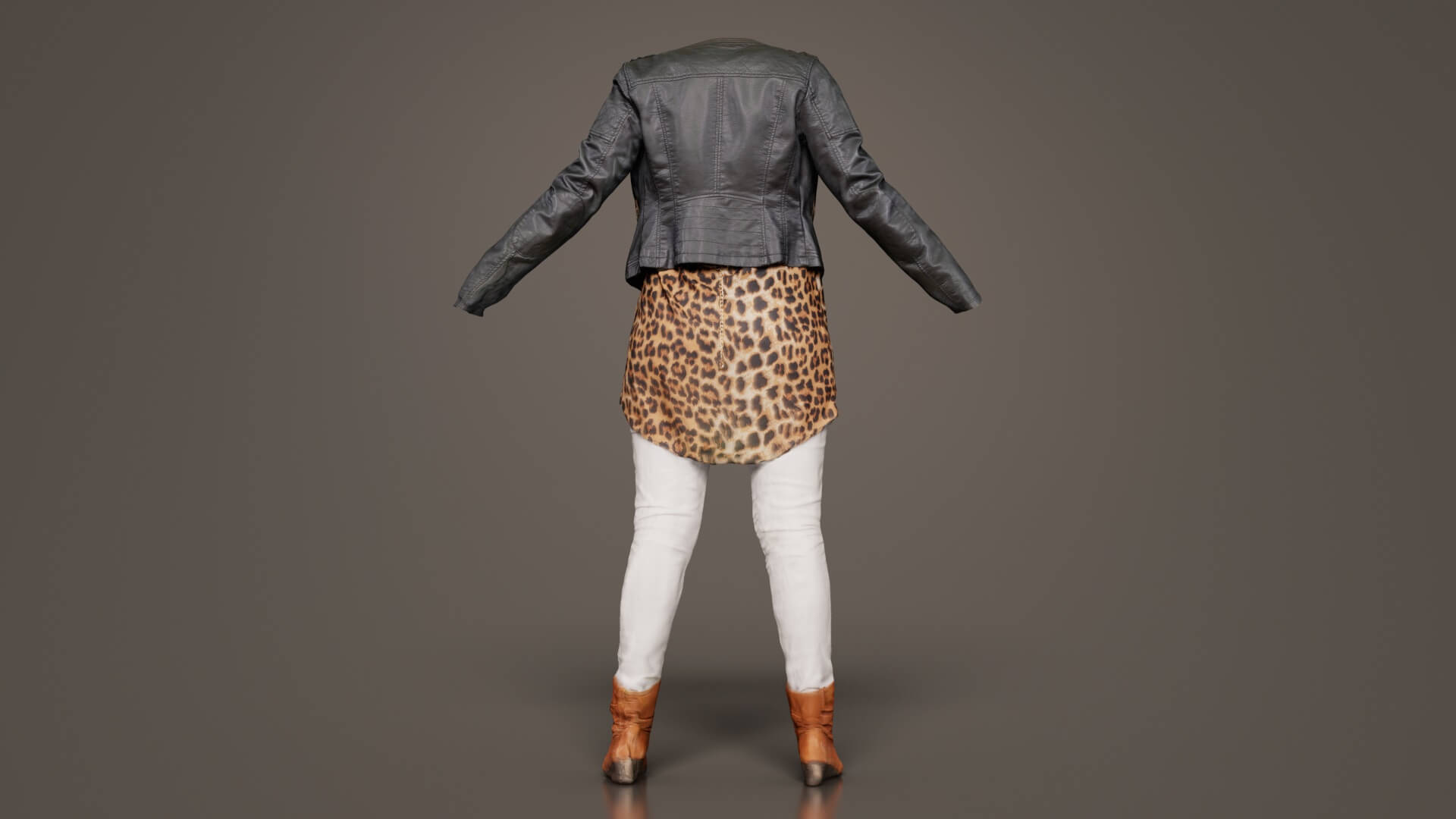 Casual Tiger Outfit - 3D Model by Polygonal Miniatures