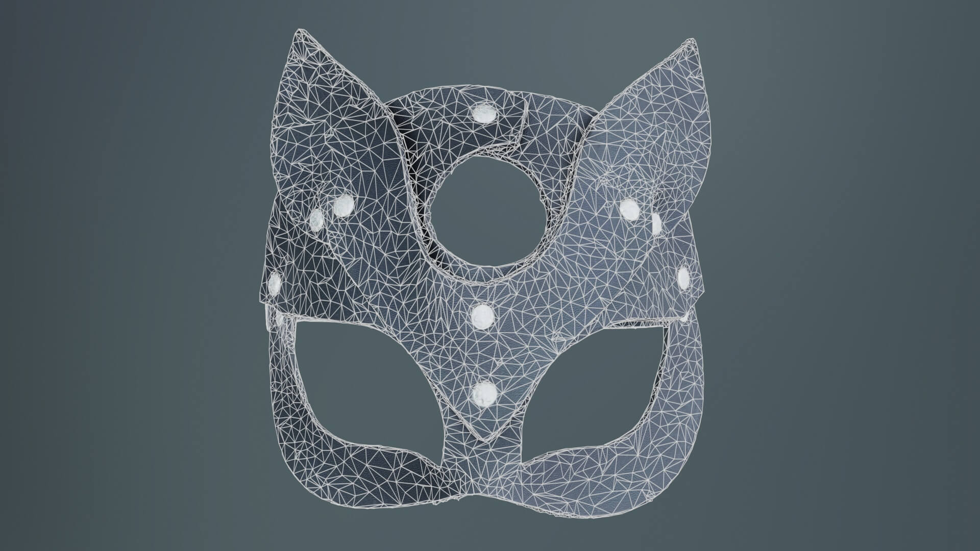 Cat Mask - 3D Model by Polygonal Miniatures