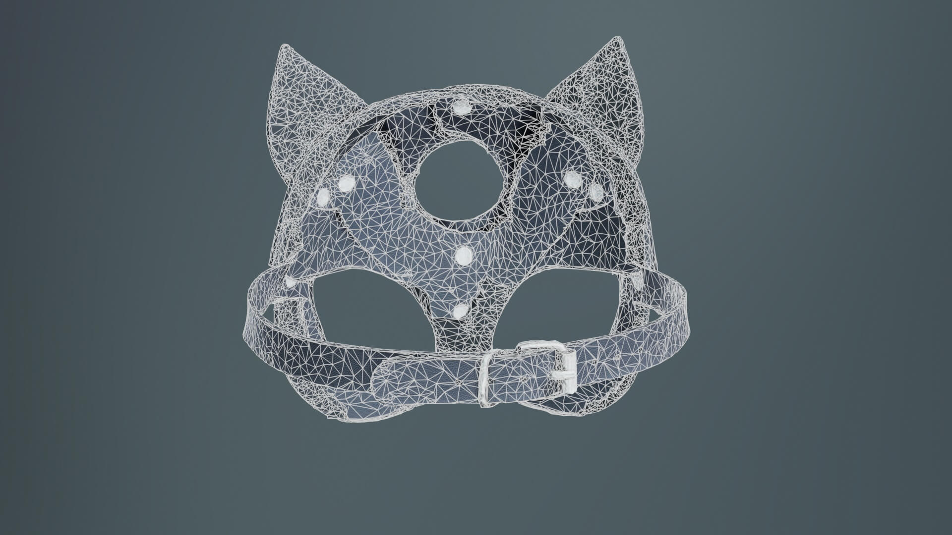 Cat Mask - 3D Model by Polygonal Miniatures