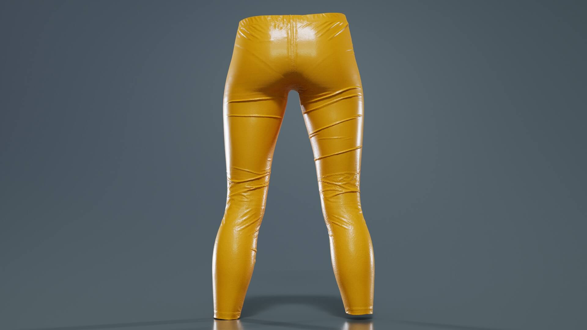 Central Zipper Vinyl Trousers - 3D Model by Polygonal Miniatures