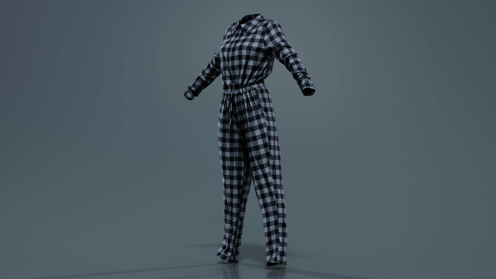 Checker Suit - 3D Model by Polygonal Miniatures