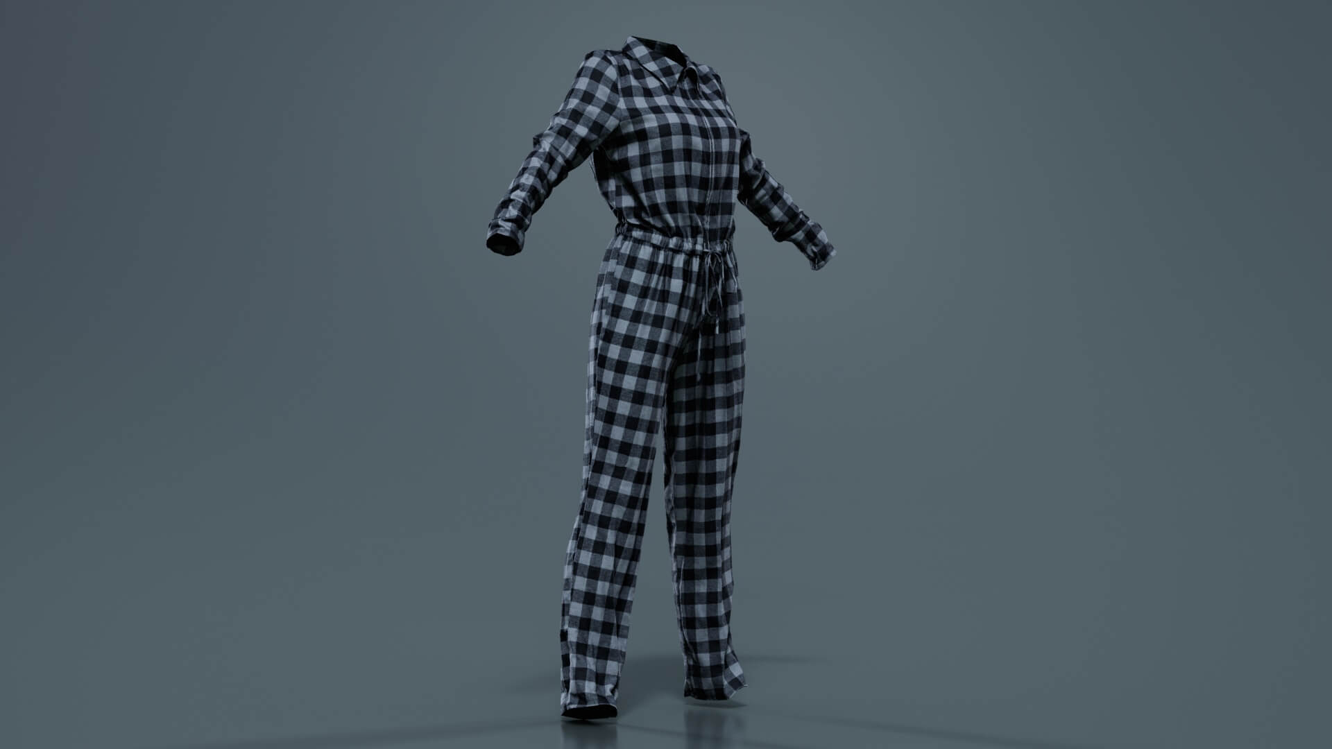 Checker Suit - 3D Model by Polygonal Miniatures
