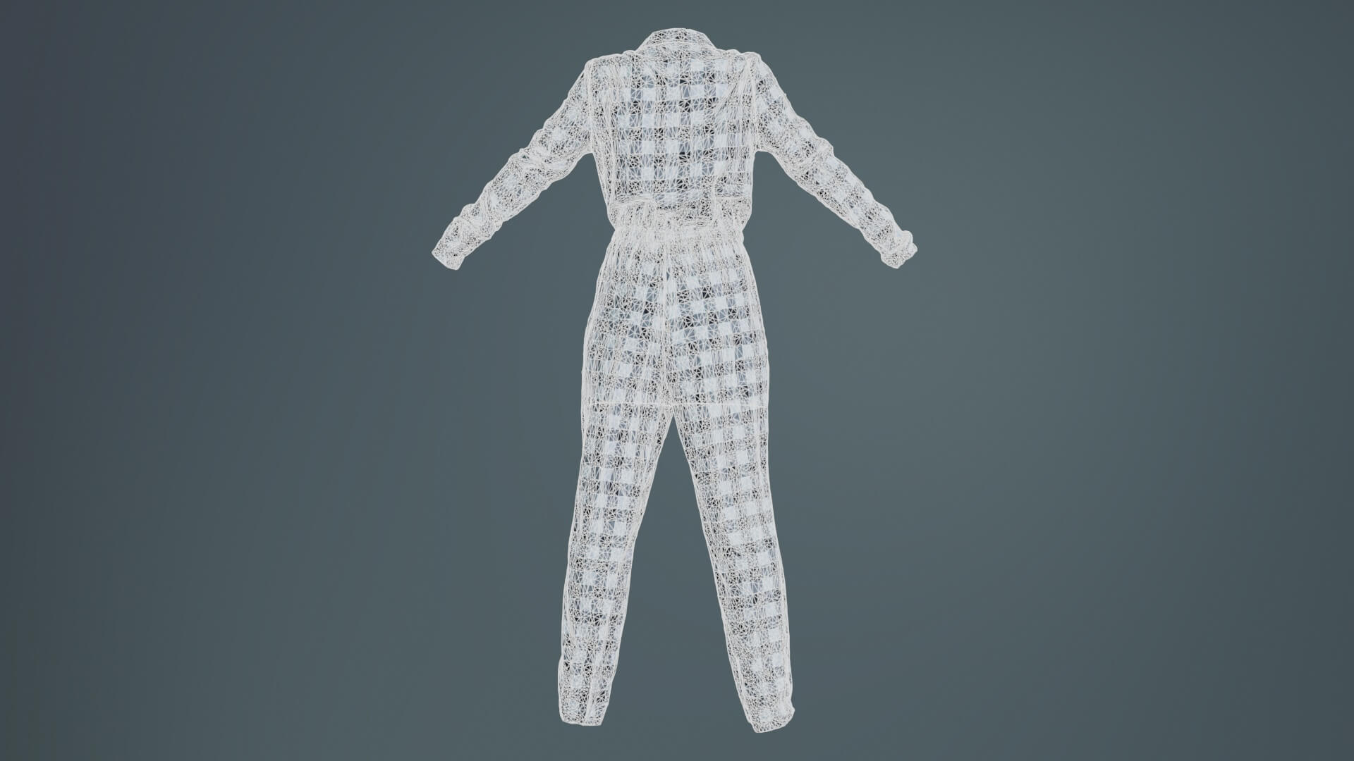 Checker Suit - 3D Model by Polygonal Miniatures