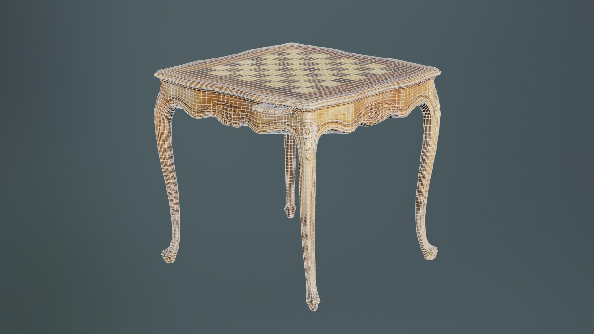 Chess Table - 3D Model by Polygonal Miniatures