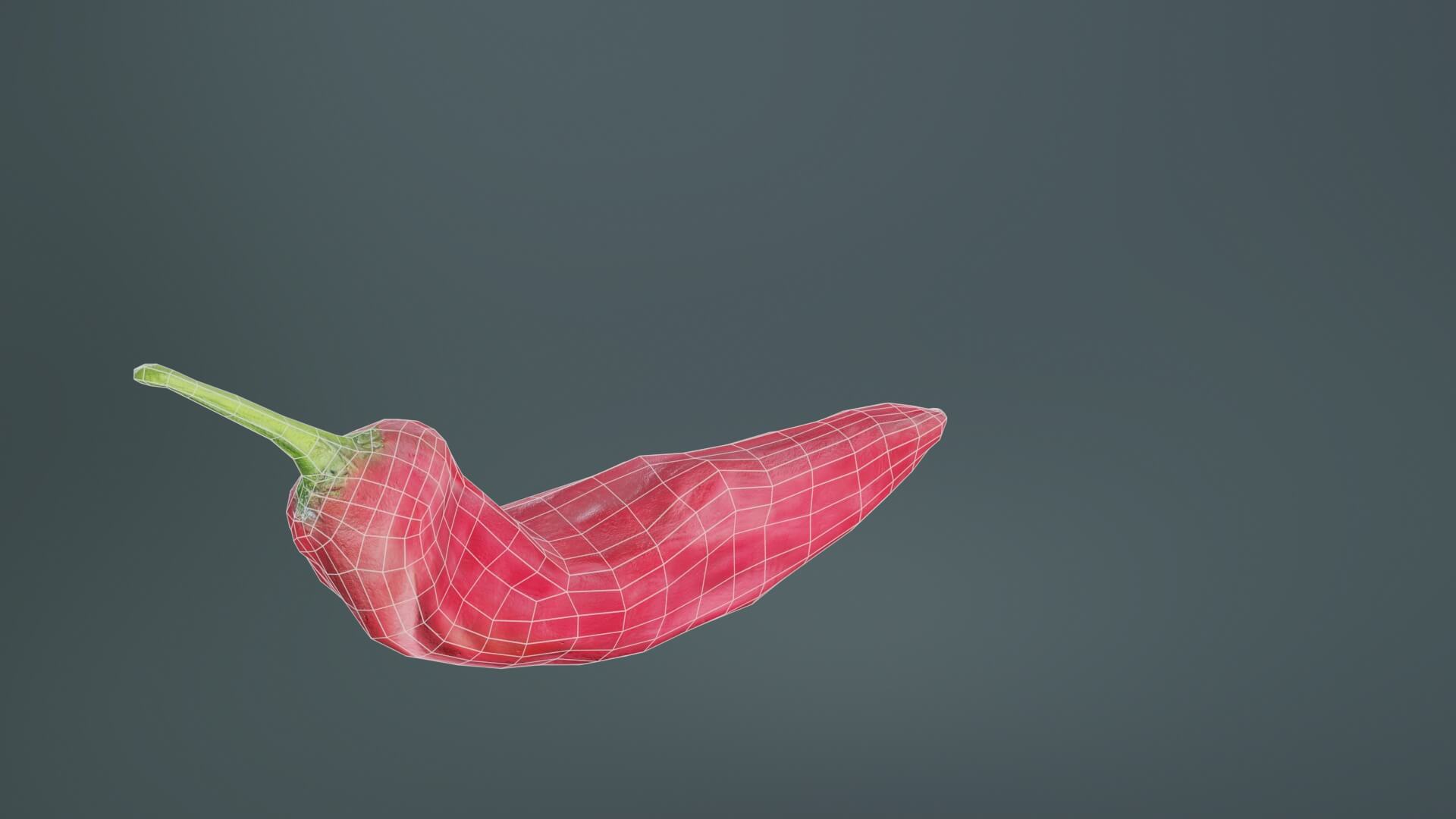 Chili Pepper - 3D Model by Polygonal Miniatures