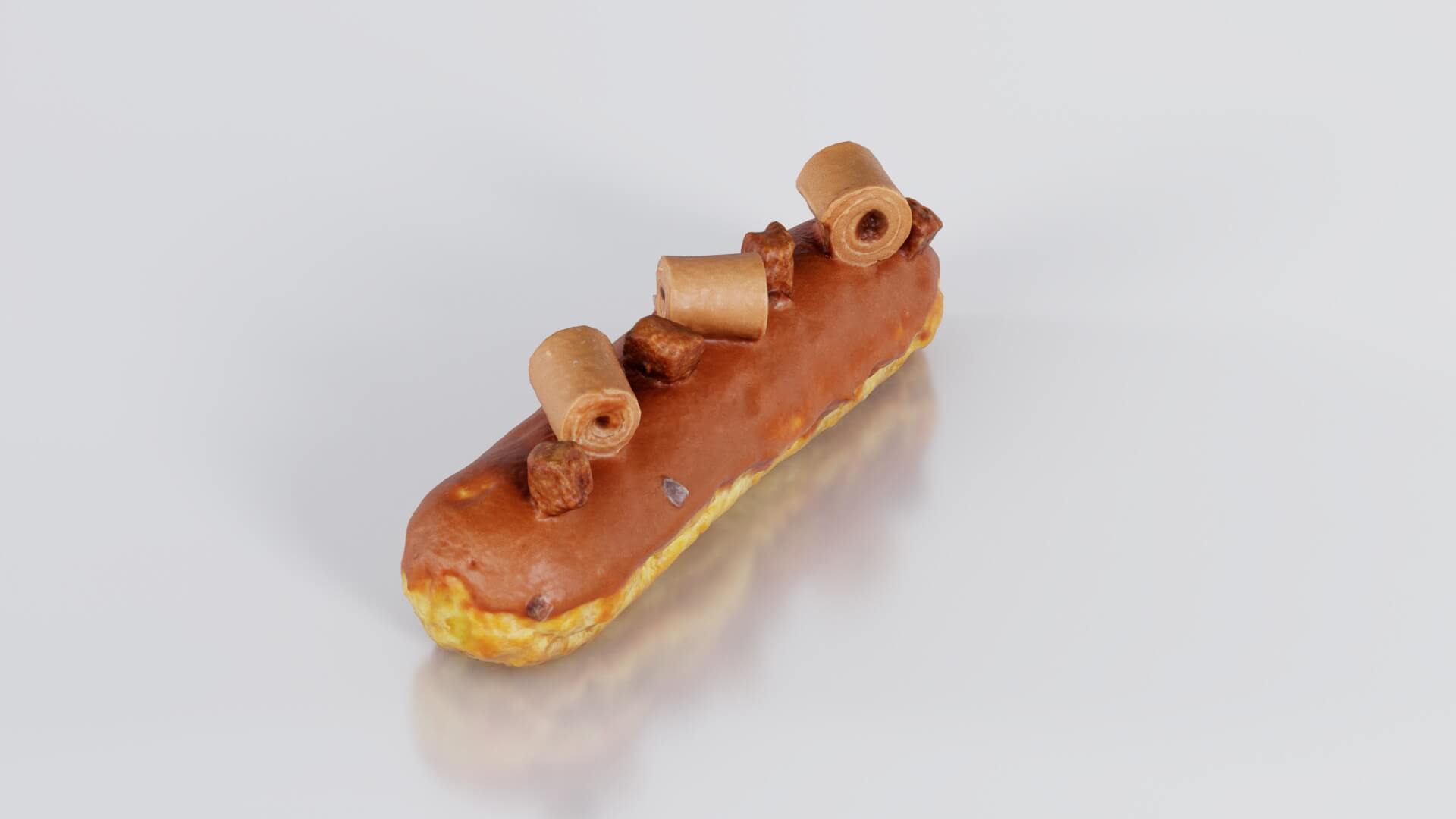 Chocolate Eclair - 3D Model by Polygonal Miniatures
