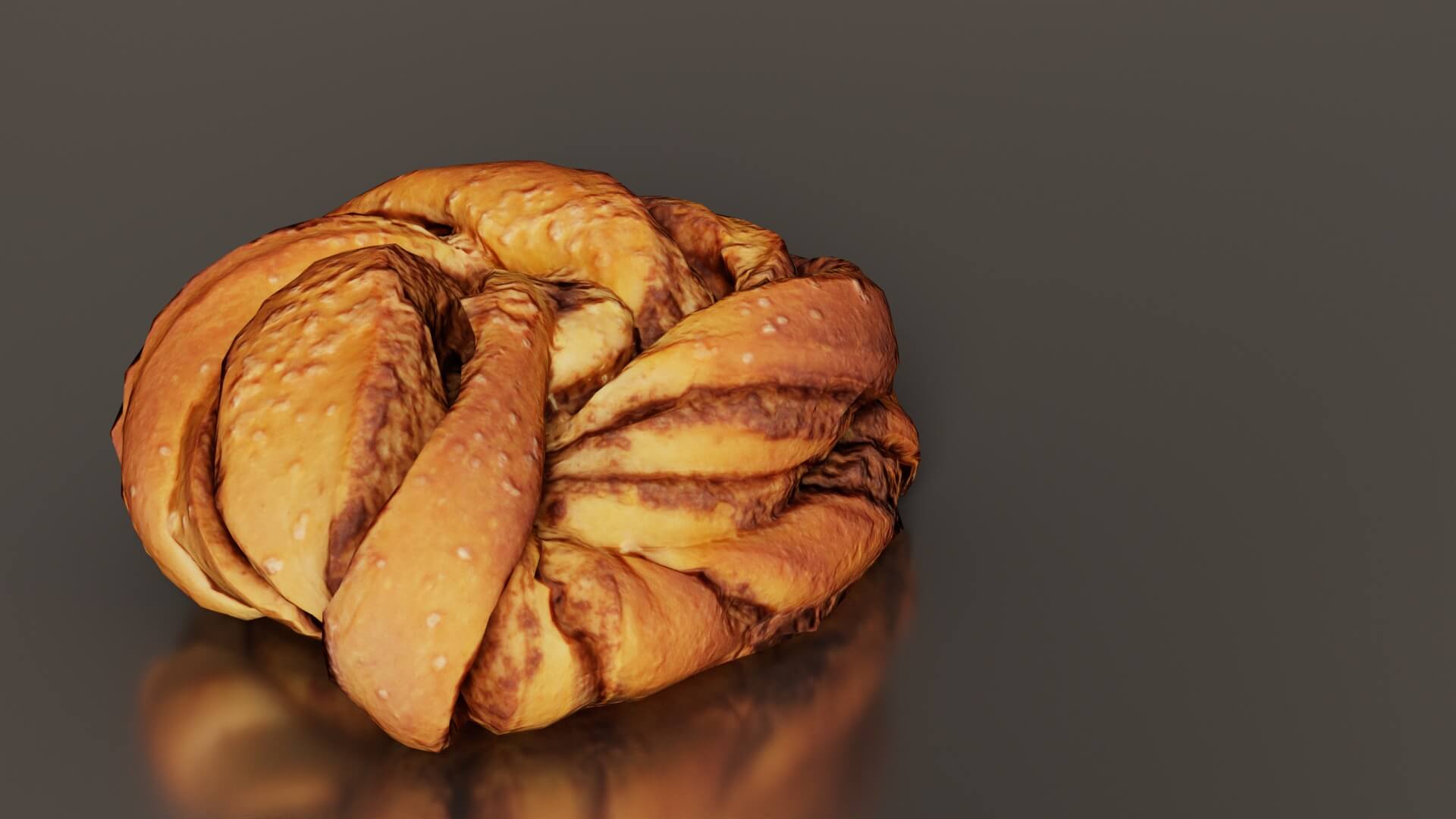 Cinnamon Roll - 3D Model by Polygonal Miniatures
