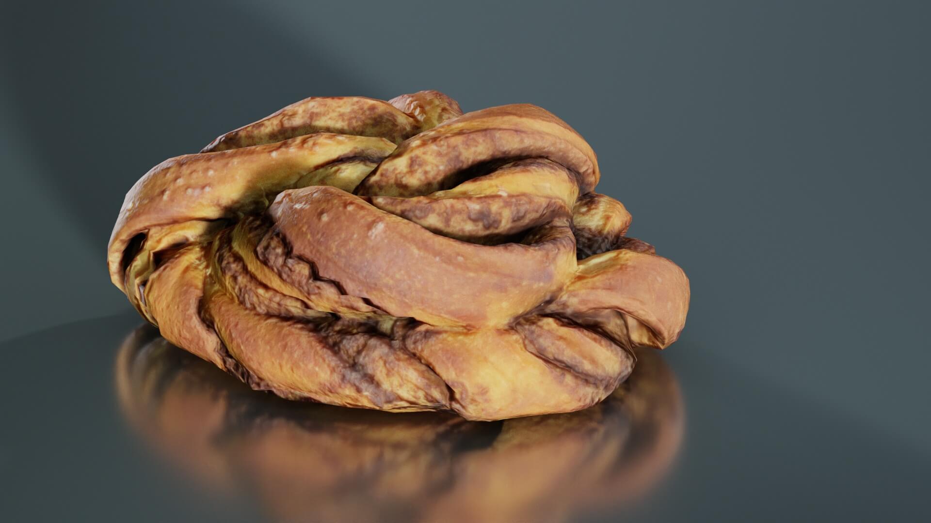 Cinnamon Roll - 3D Model by Polygonal Miniatures