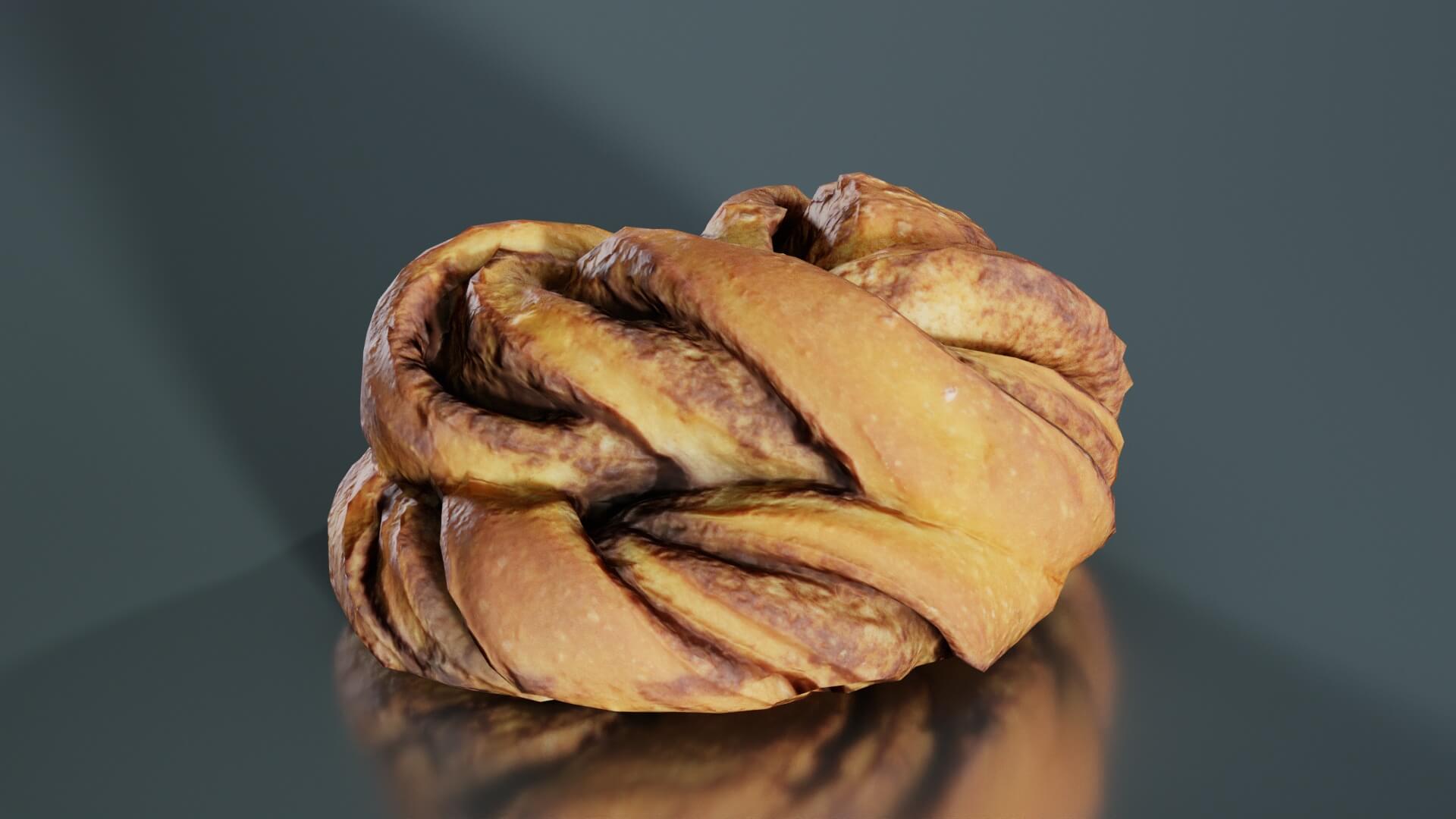 Cinnamon Roll - 3D Model by Polygonal Miniatures