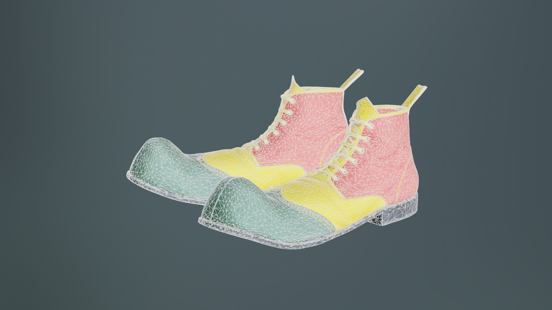 Clown Shoe - 3D Model by Polygonal Miniatures