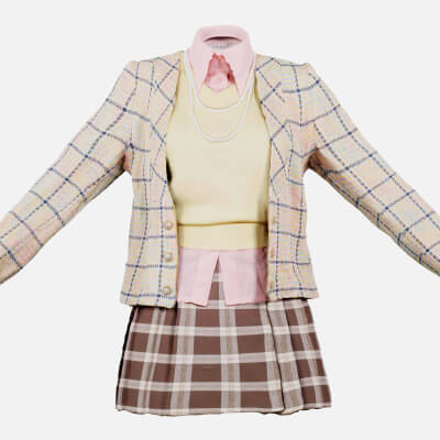Clueless 1 Costume - 3D Model by Polygonal Miniatures