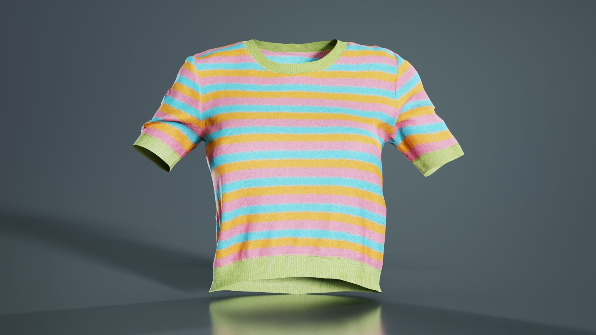 Colorstripes Top - 3D Model by Polygonal Miniatures